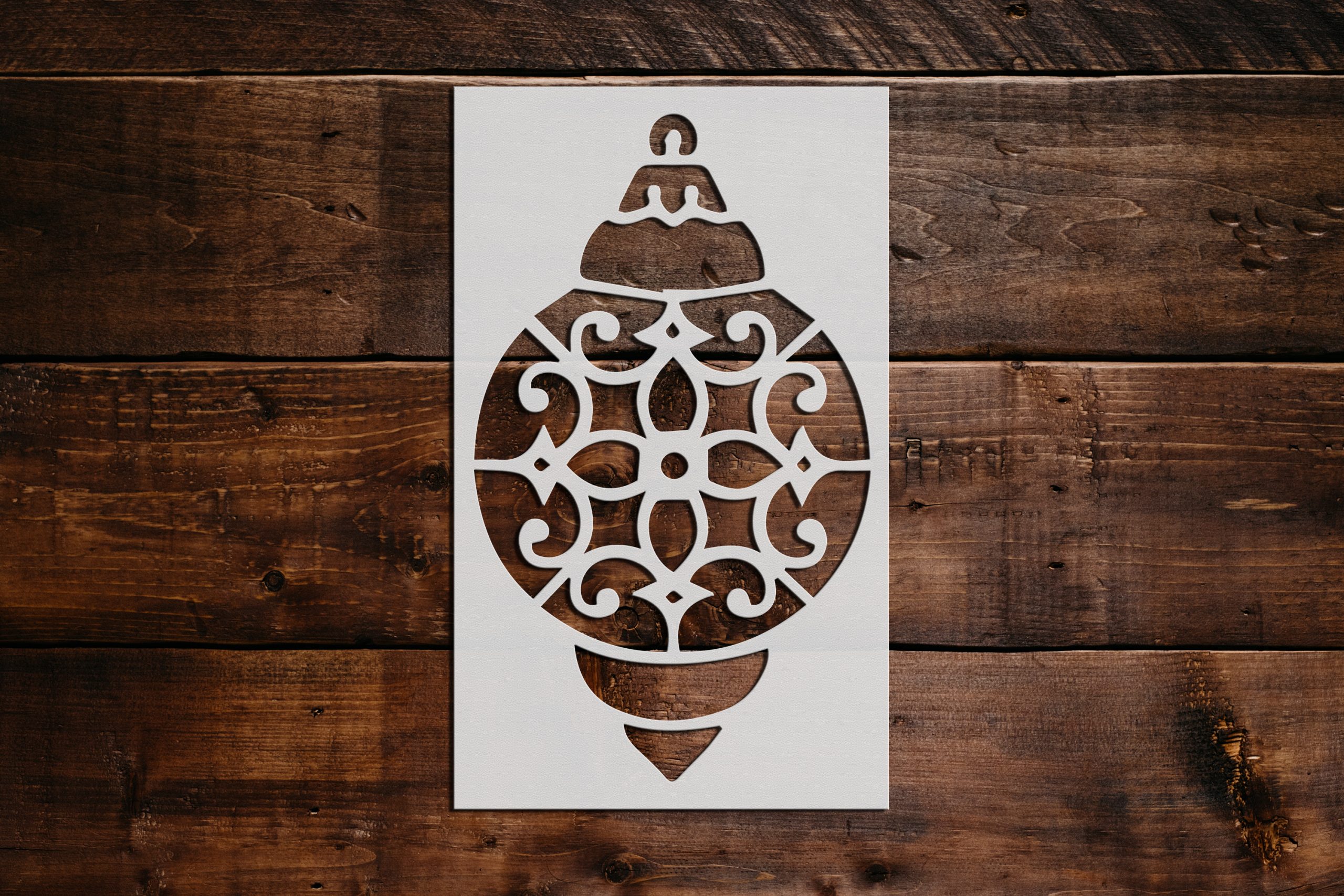Christmas Ornament Stencil - Art and Wall Stencil - Stencil Giant