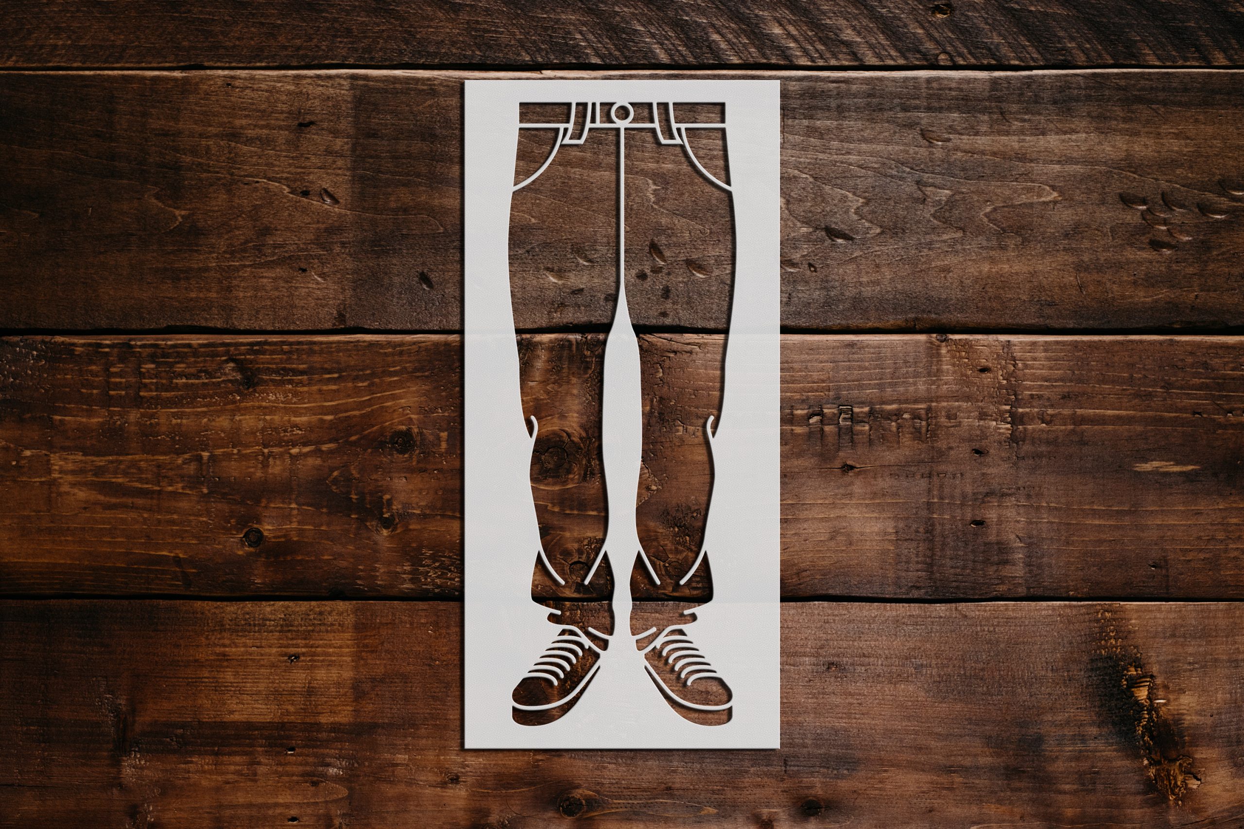 Pants and Shoes Stencil - Art and Wall Stencil - Stencil Giant
