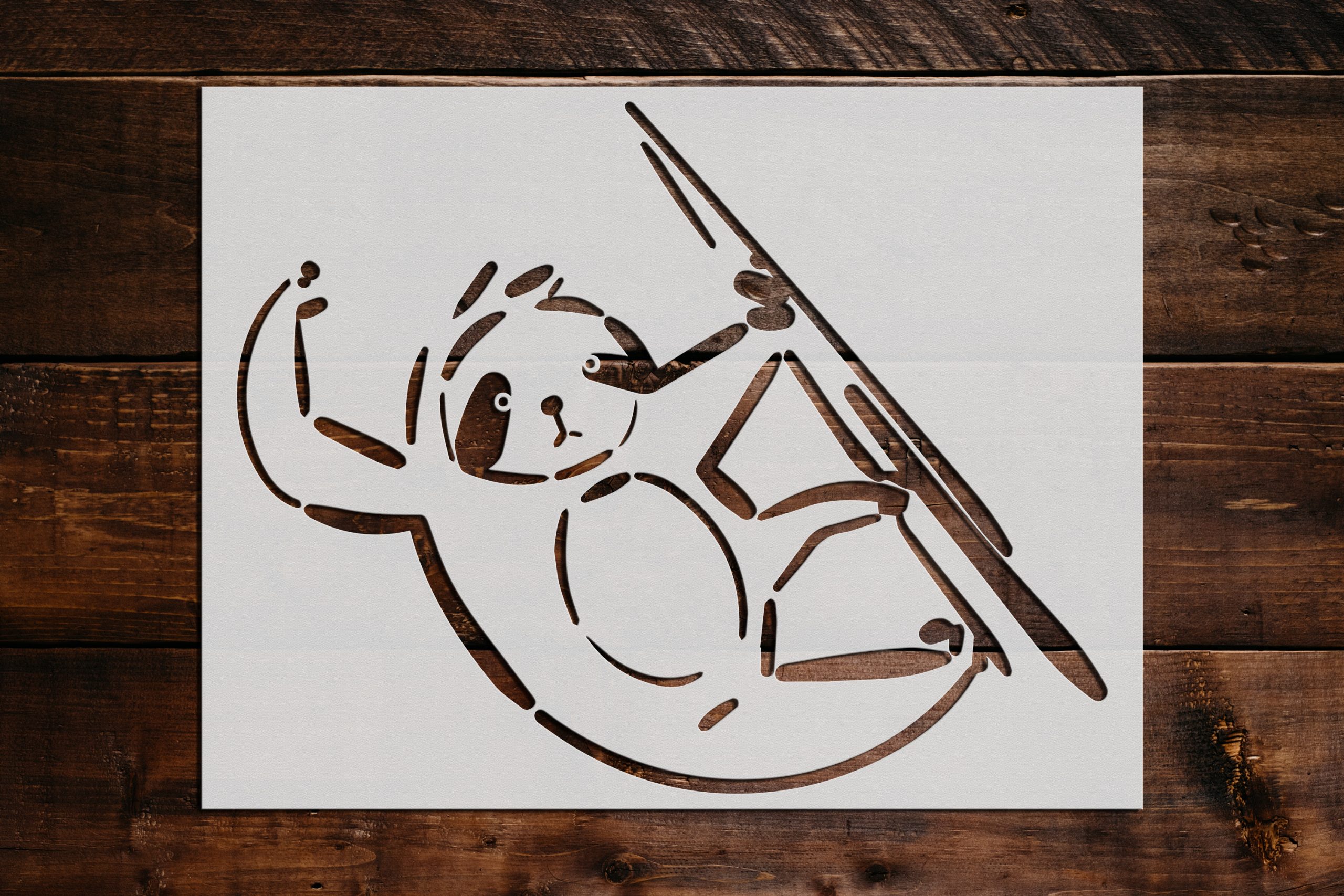 Sloth Stencil - Art and Wall Stencil - Stencil Giant