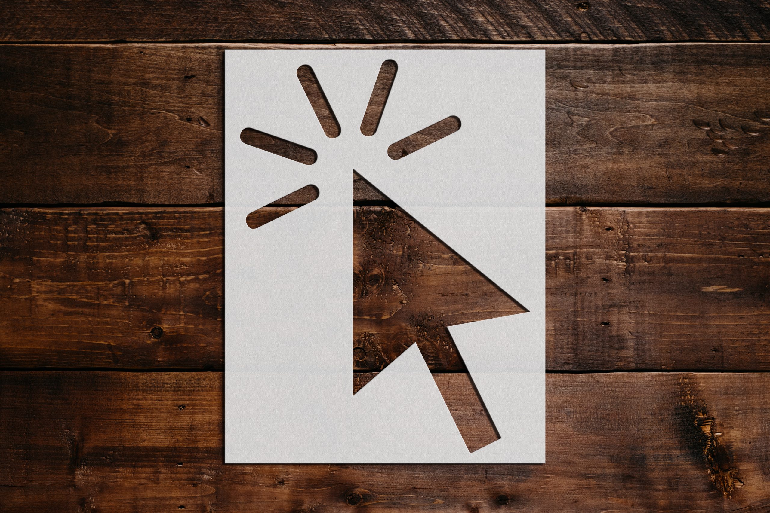 Cursor Arrow Stencil - Art and Wall Stencil - Stencil Giant