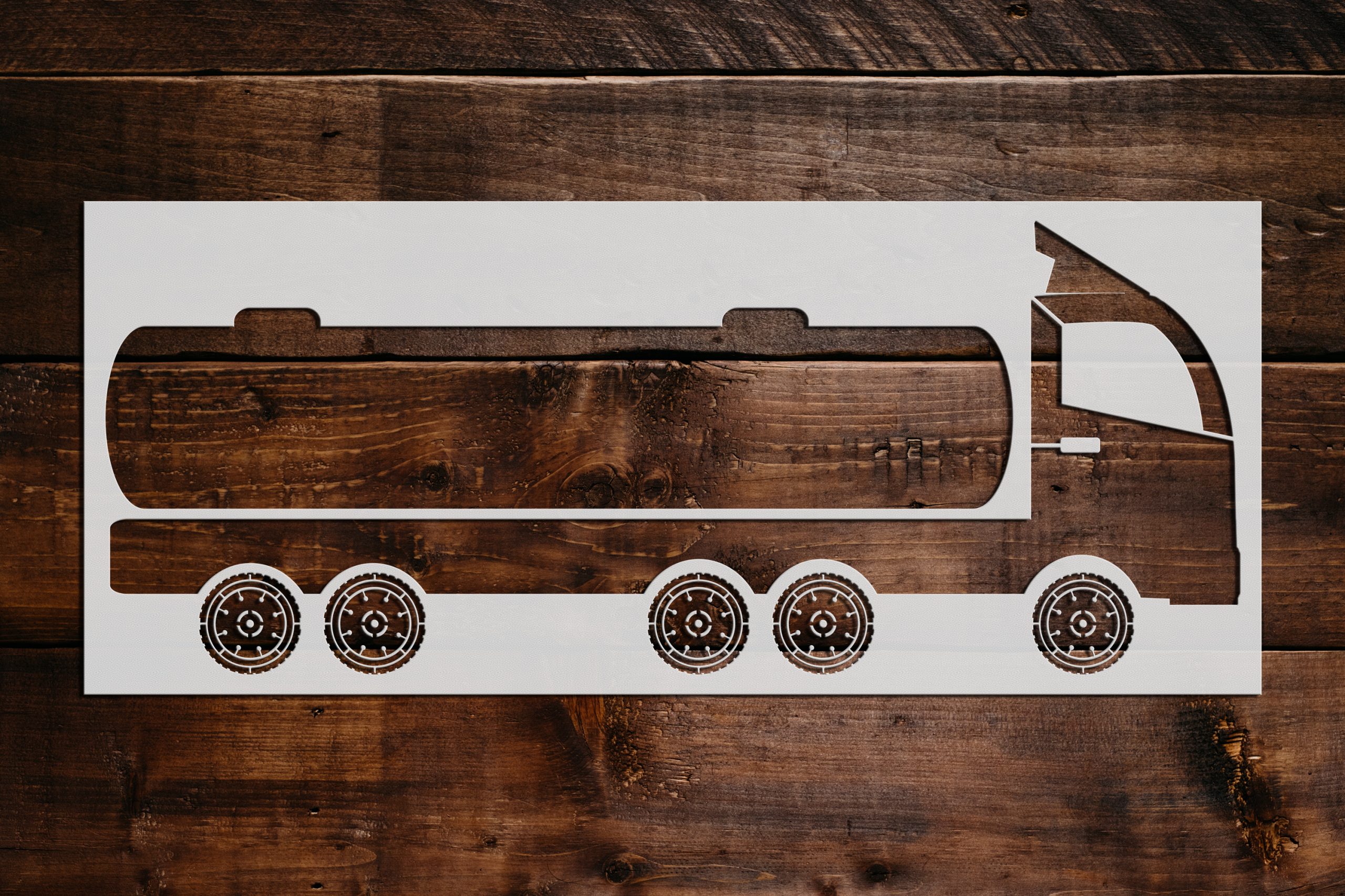 Fuel Truck Stencil - Art and Wall Stencil - Stencil Giant