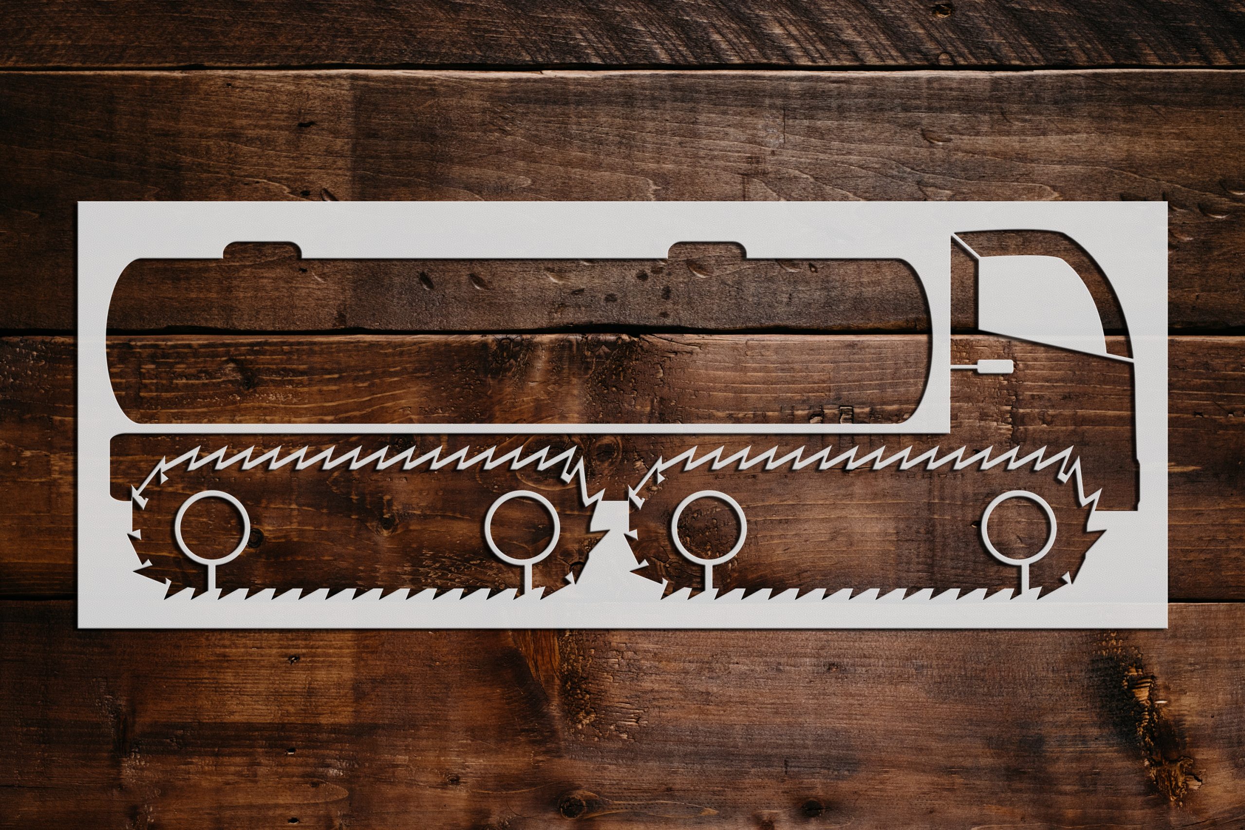 Fuel Truck Stencil - Art and Wall Stencil - Stencil Giant