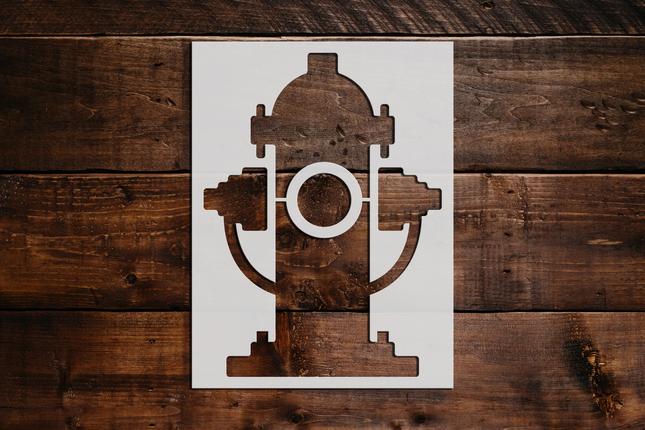 Fire Hydrant Stencil - Art and Wall Stencil - Stencil Giant