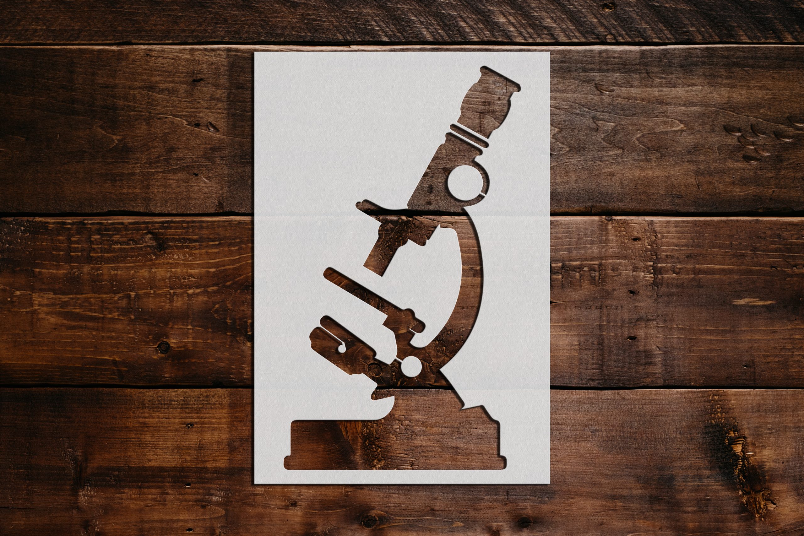 Microscope Stencil - Art and Wall Stencil - Stencil Giant