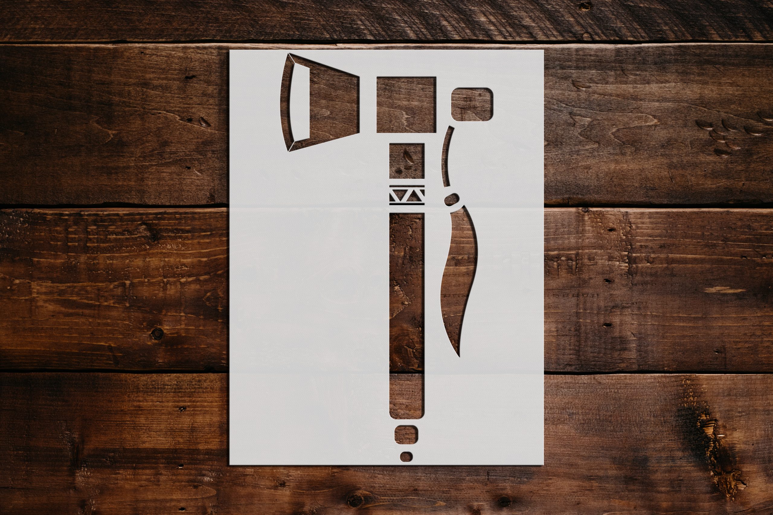 Indian Hatchet Stencil - Art and Wall Stencil - Stencil Giant