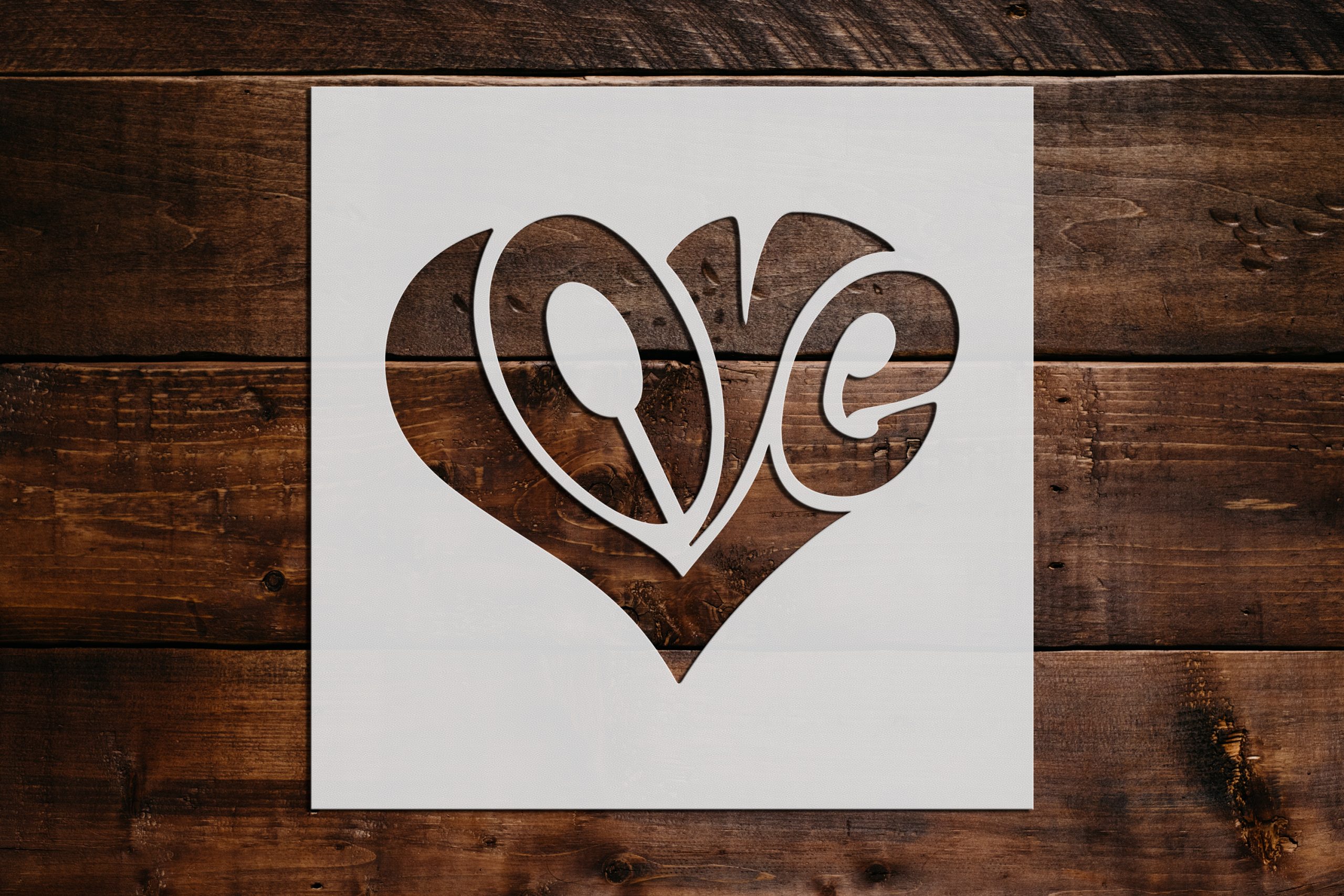 Love Heart Stencil - Art and Wall Stencil - Stencil Giant