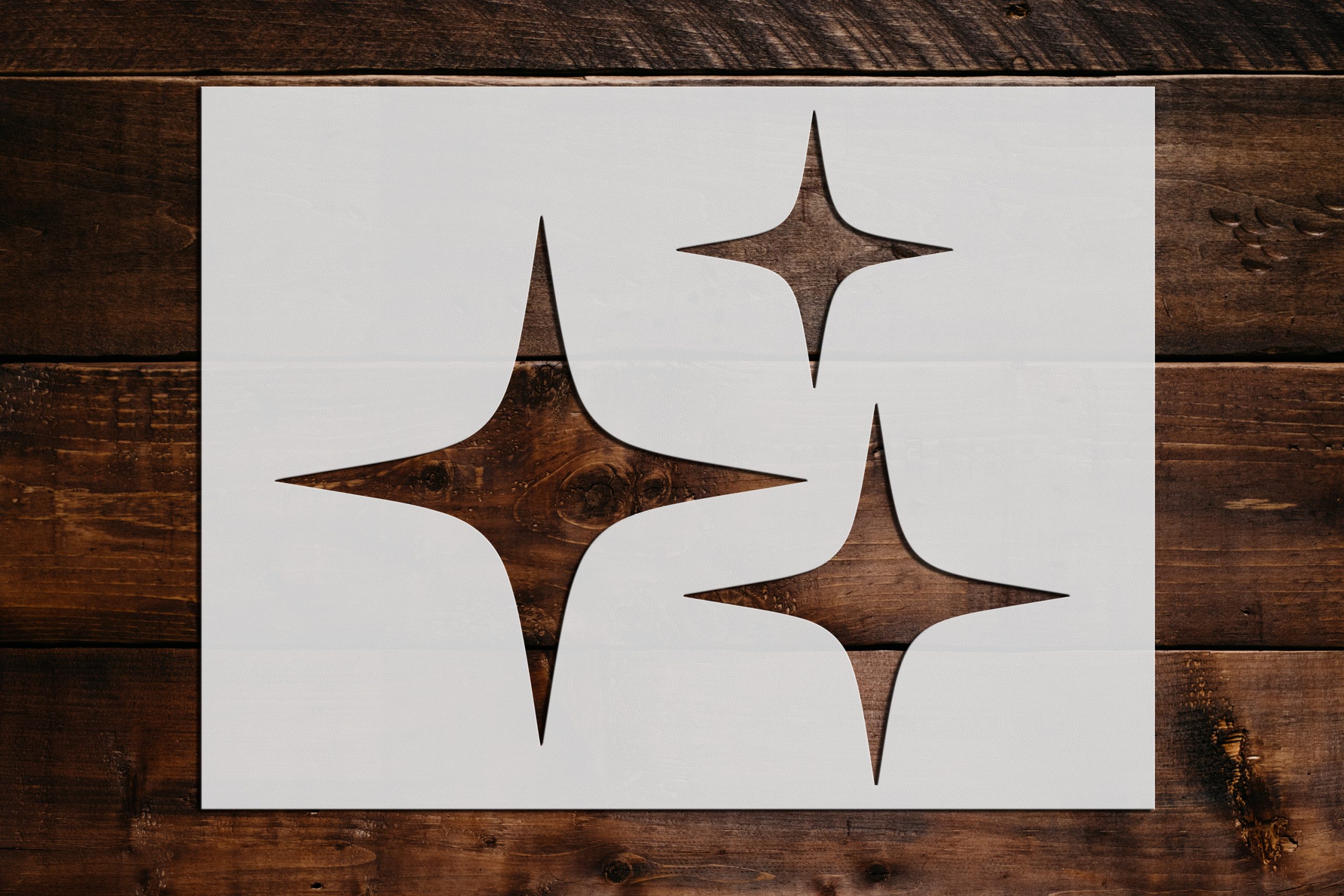 Four Point Star Stencil - Art and Wall Stencil - Stencil Giant