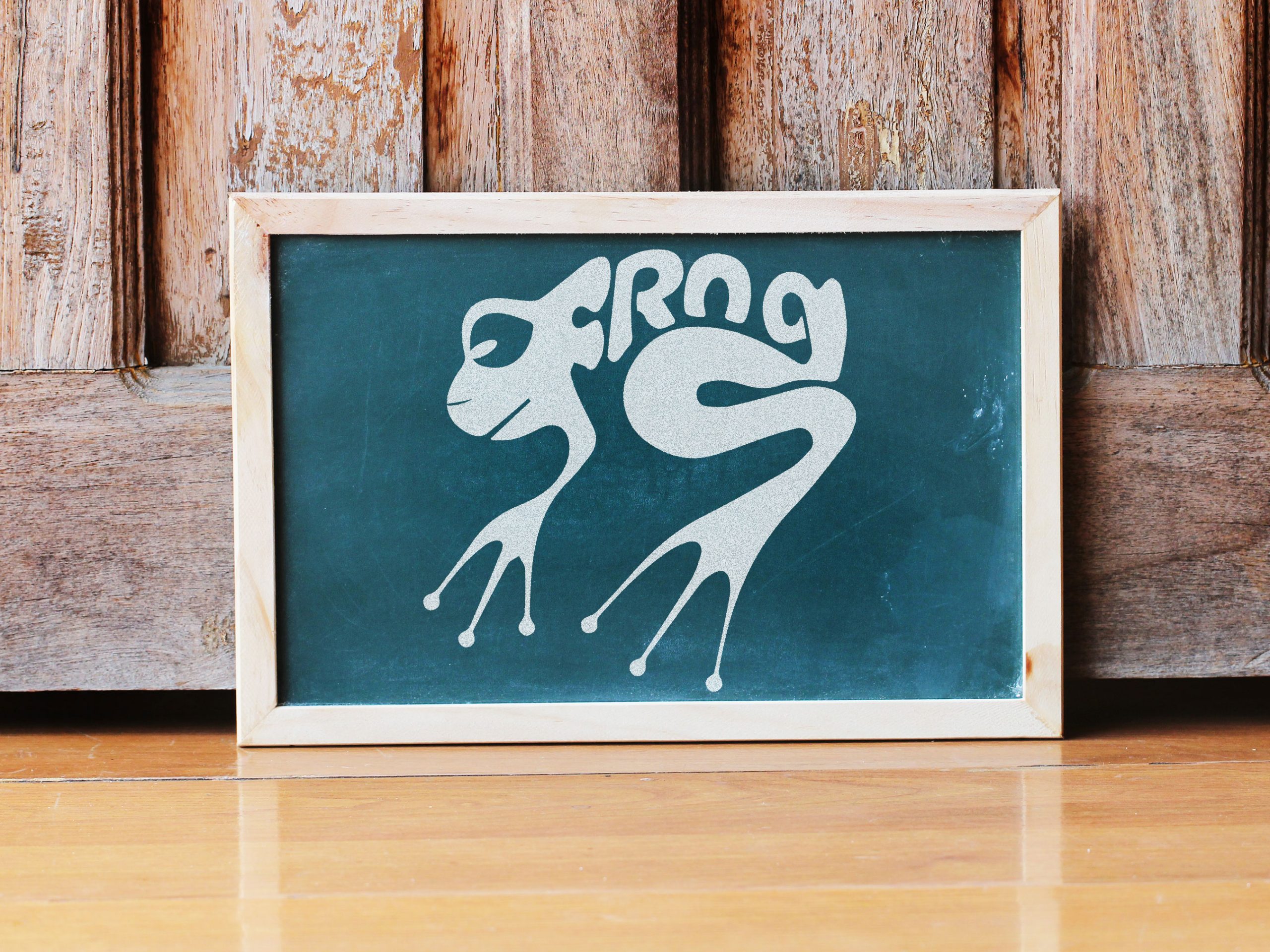 Frog Word - Art and Wall Stencil - Stencil Giant