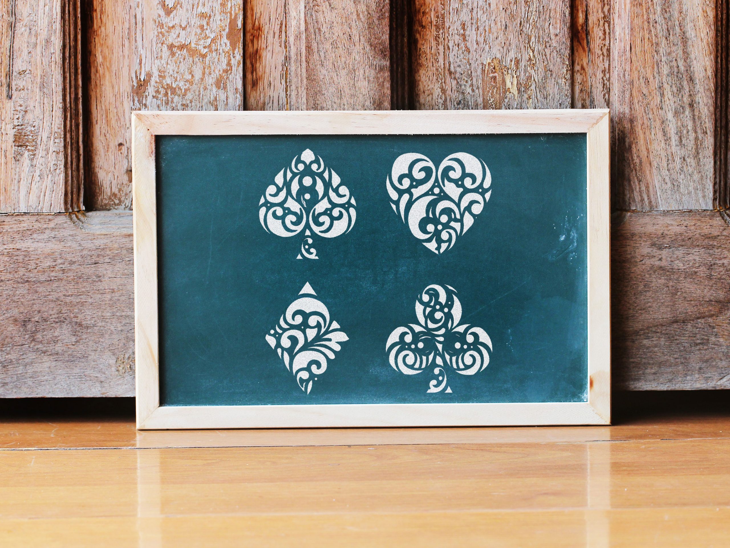 Playing Card Suits, Spades, Hearts, Diamonds, Clubs Stencil - Art and ...