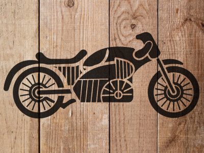 Motorcycle Stencil - Art and Wall Stencil - Stencil Giant