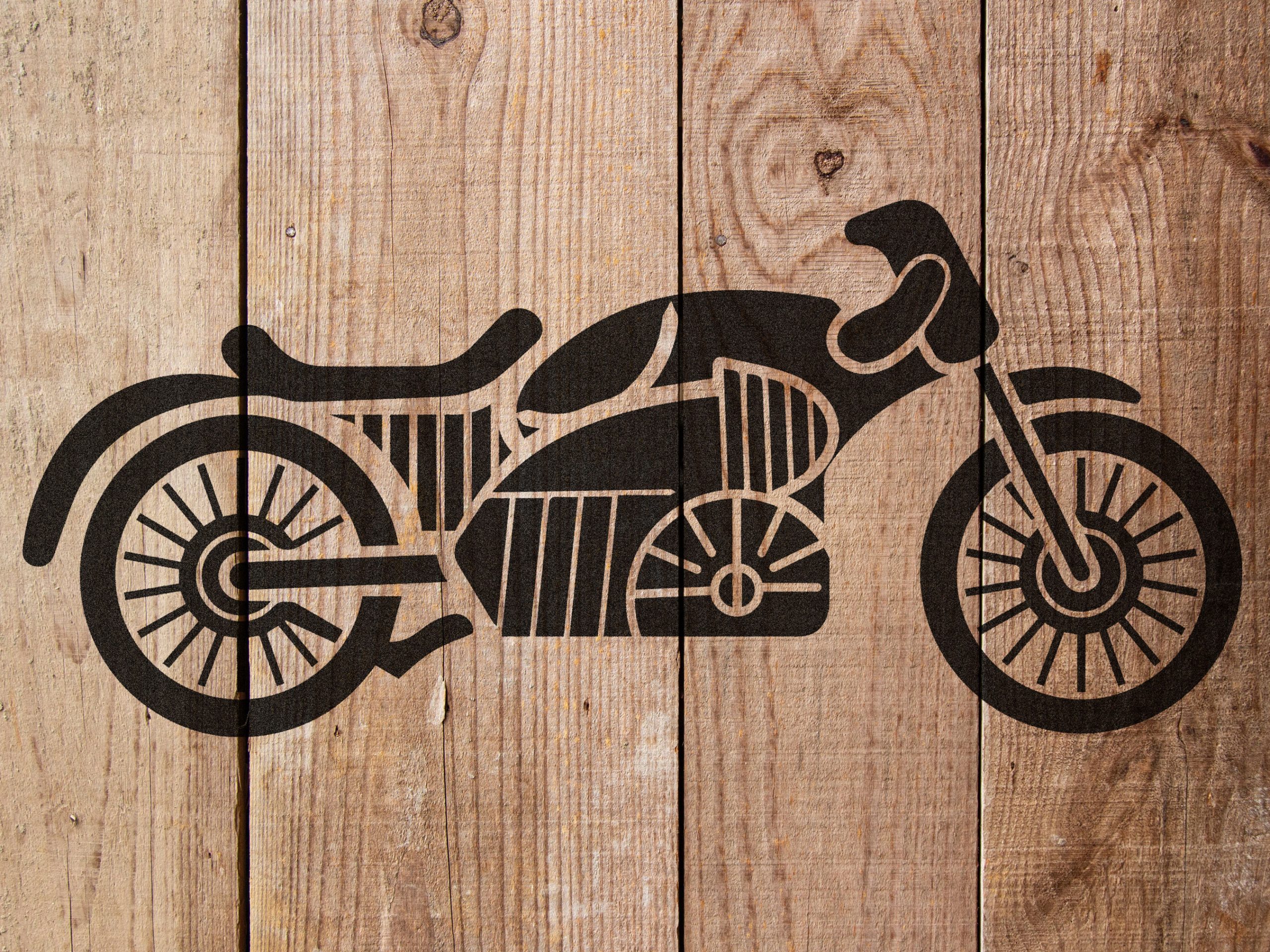 Motorcycle Stencil - Art and Wall Stencil - Stencil Giant