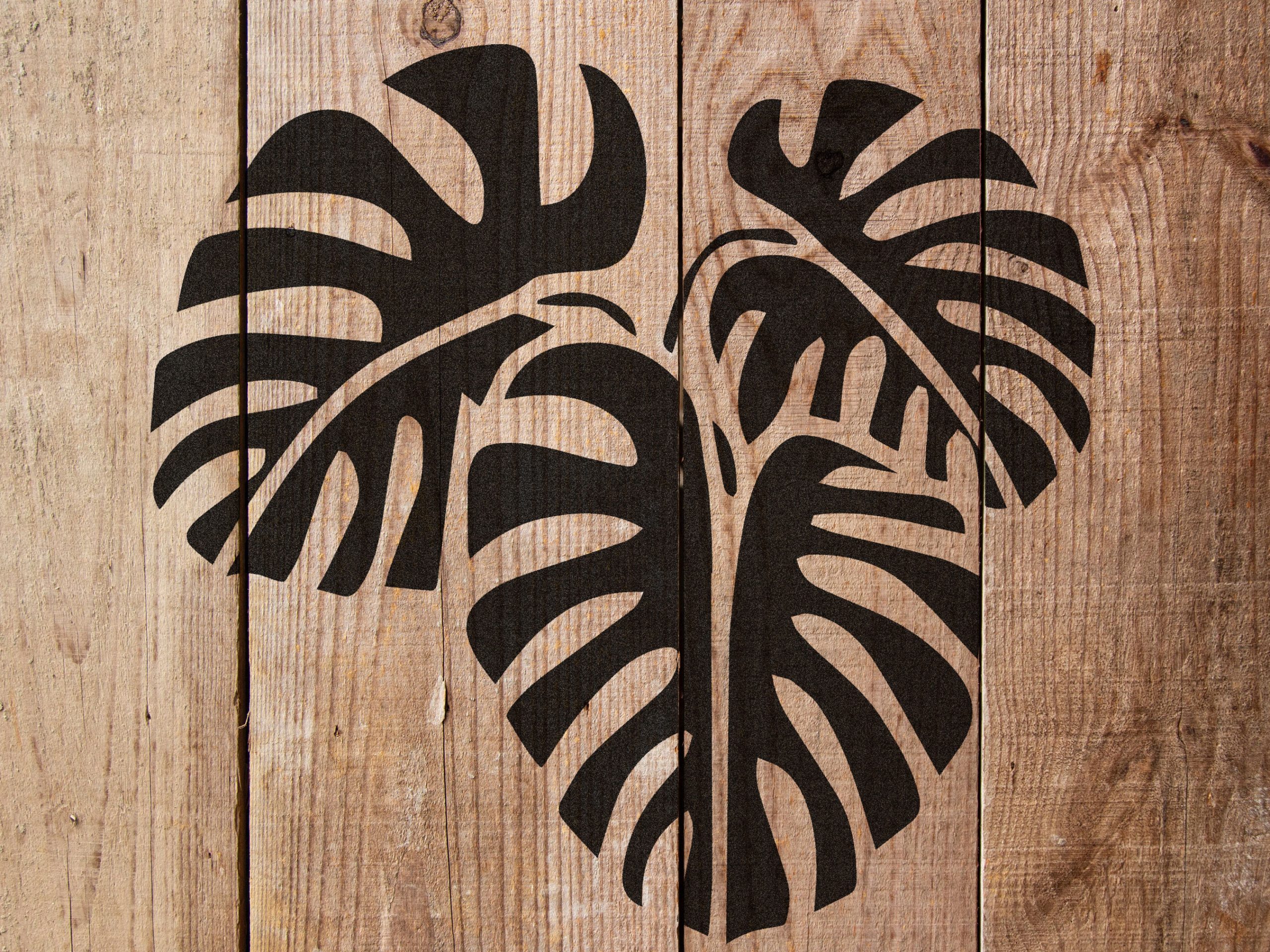 Tropical Leaves Stencil - Art and Wall Stencil - Stencil Giant