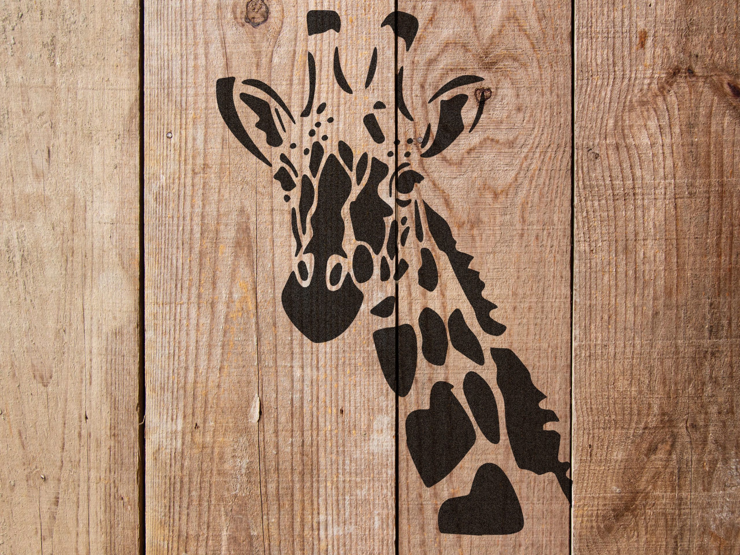Giraffe Stencil - Art and Wall Stencil - Stencil Giant