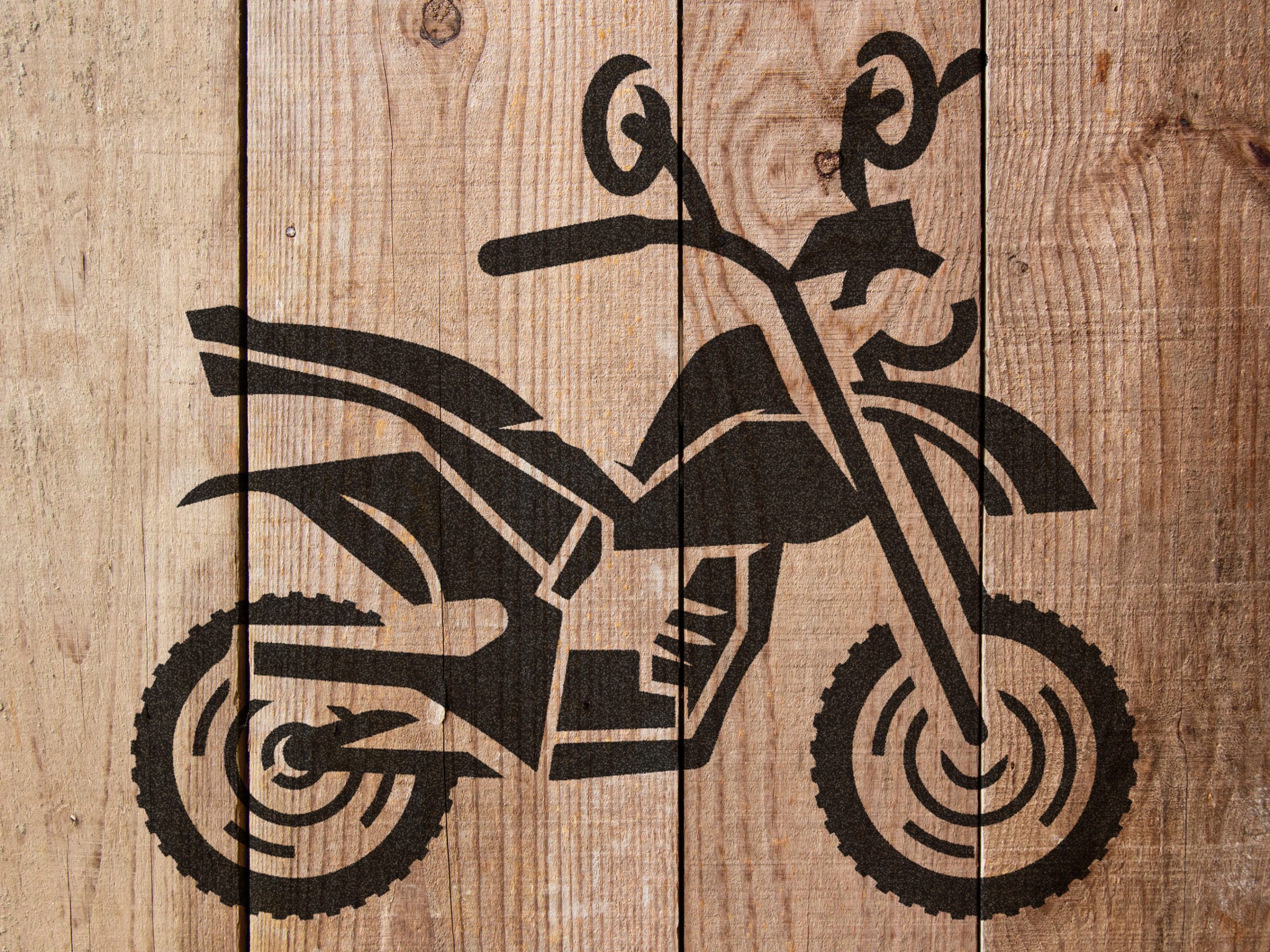 Motorcycle, Motorbike Stencil - Art and Wall Stencil - Stencil Giant