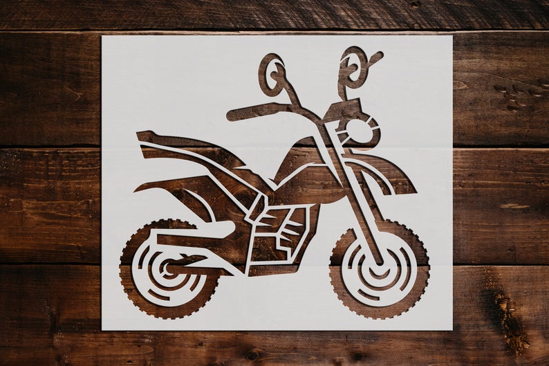 Motorcycle, Motorbike Stencil - Art and Wall Stencil - Stencil Giant