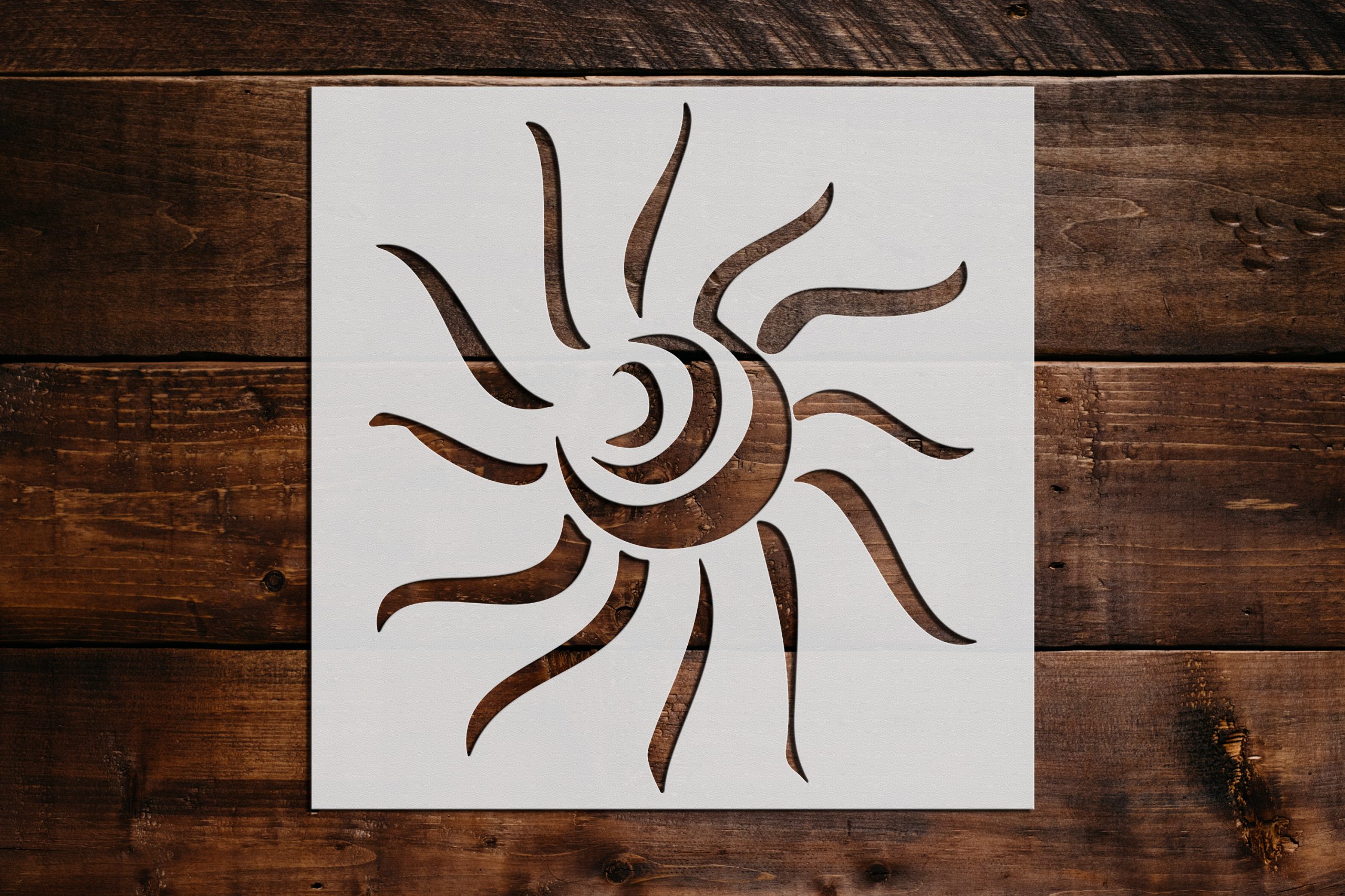 Sun Stencil - Art and Wall Stencil - Stencil Giant