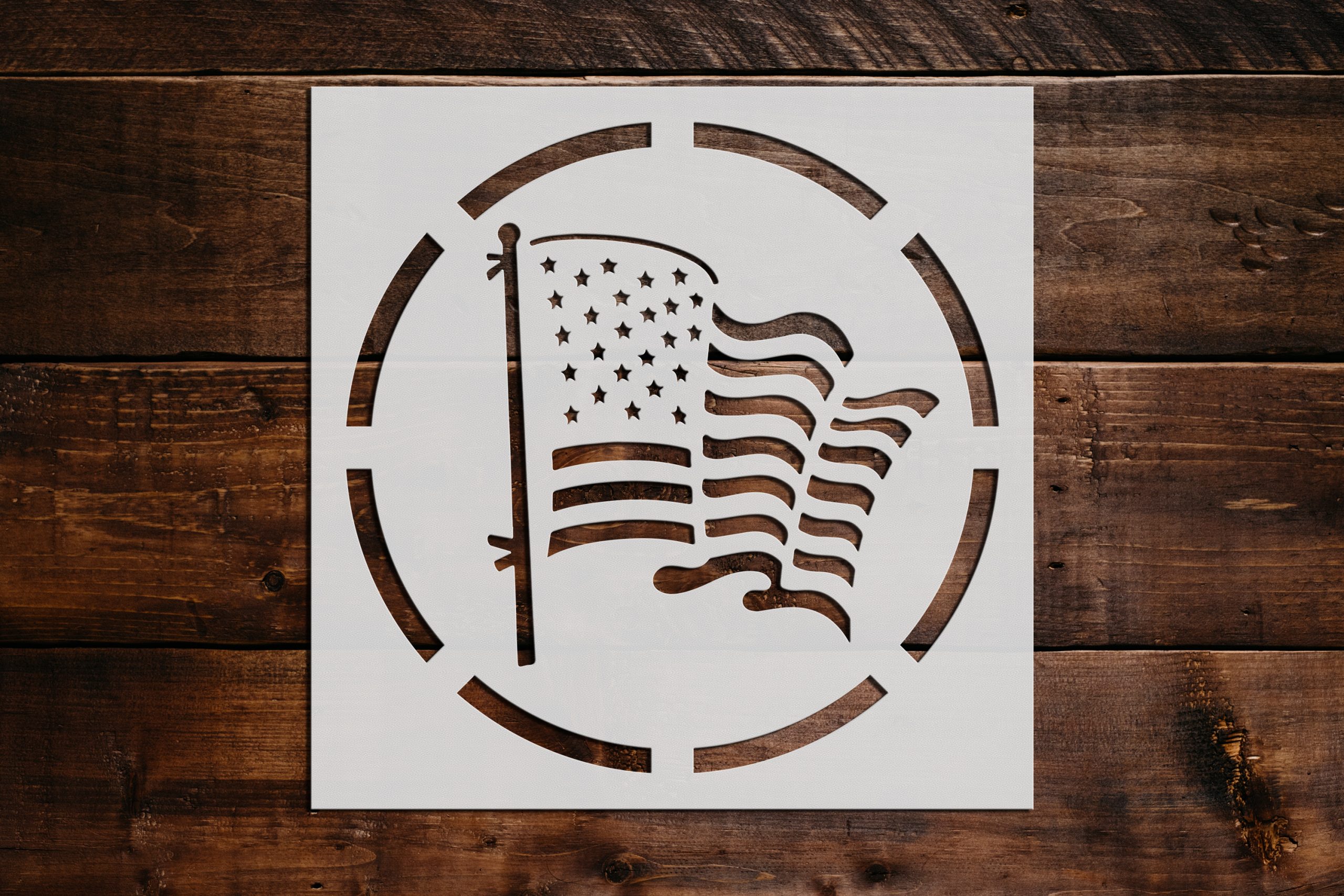 American Flag Stencil - Art and Wall Stencil - Stencil Giant