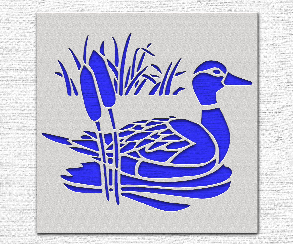 Duck Stencil - Art and Wall Stencil - Stencil Giant