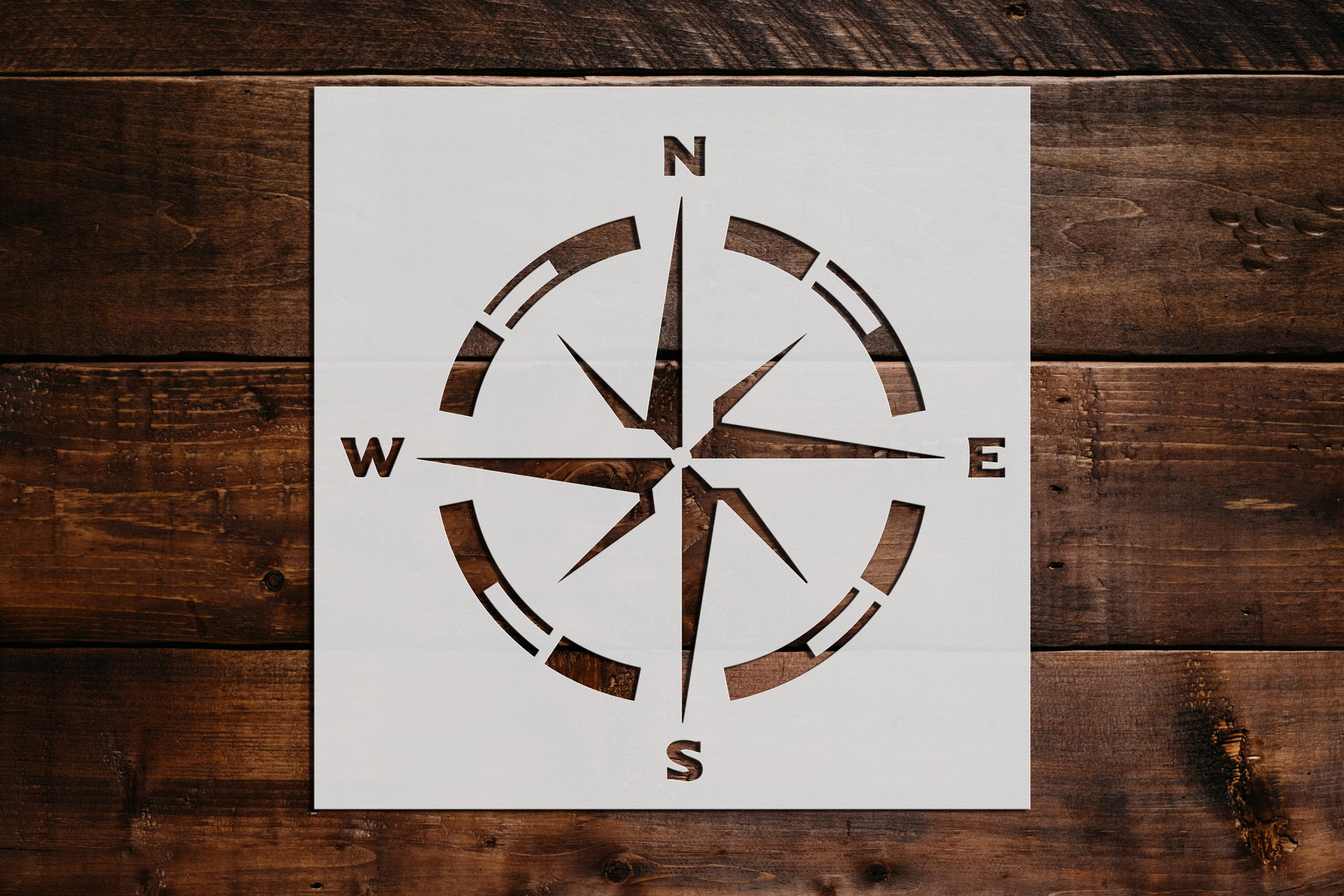 Nautical Compass Stencil - Art and Wall Stencil - Stencil Giant