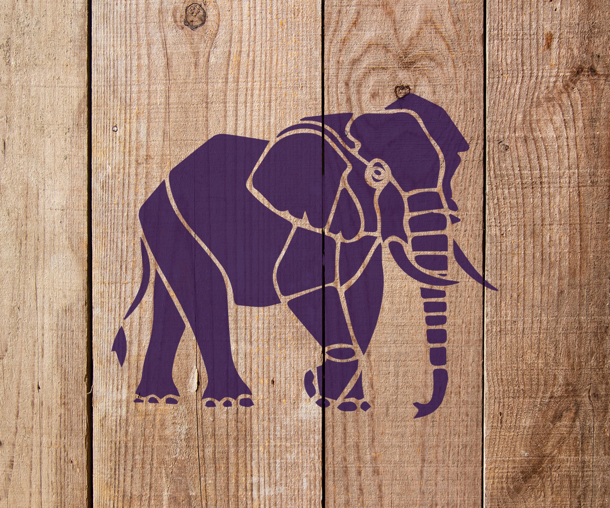 Elephant Stencil - Art and Wall Stencil - Stencil Giant