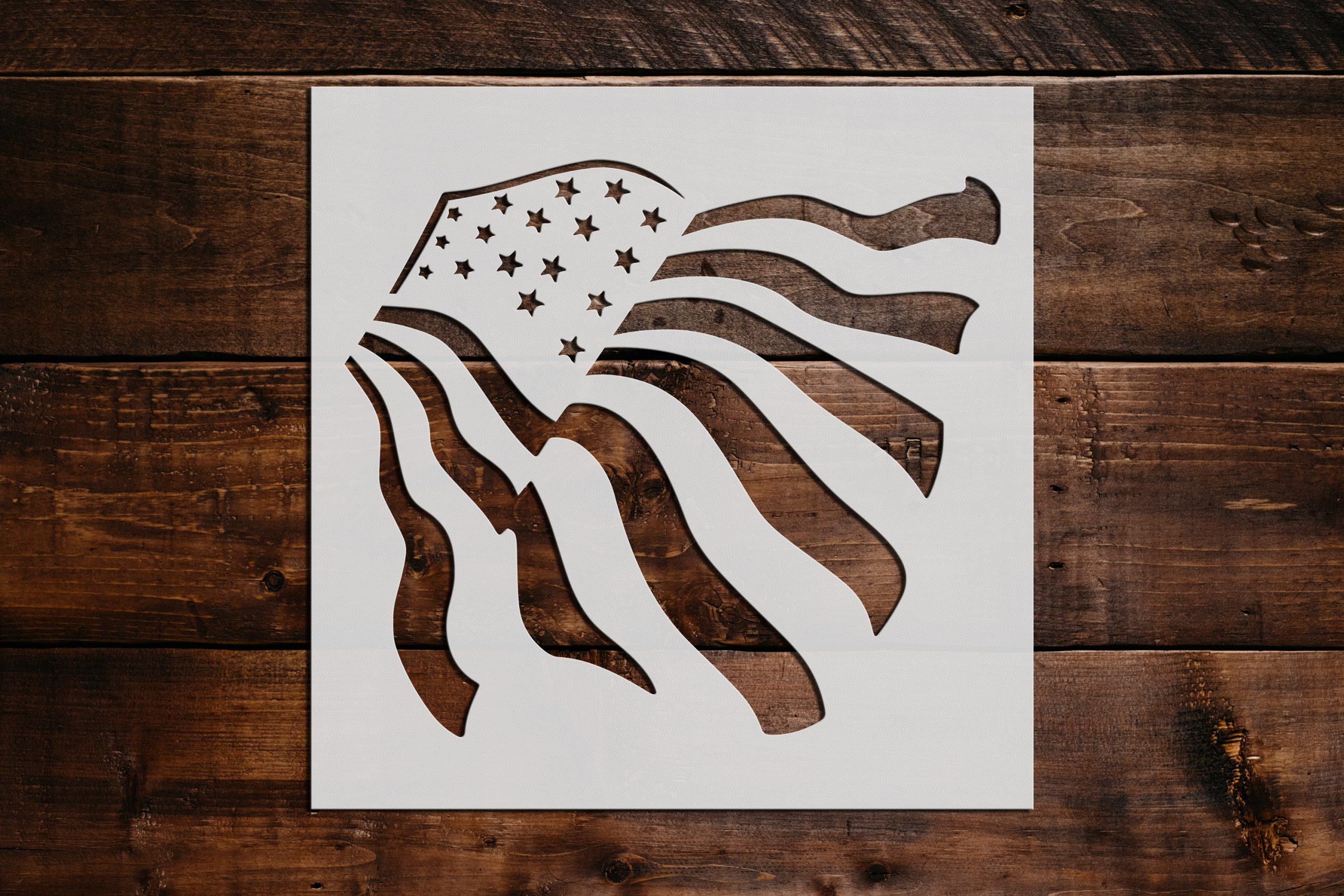 American Flag Stencil - Art and Wall Stencil - Stencil Giant