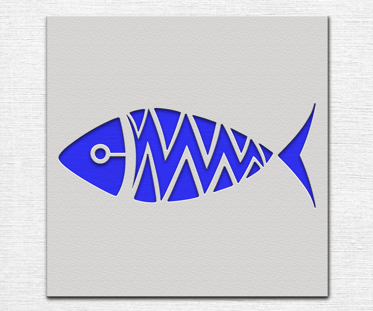 Fish Stencil - Art and Wall Stencil - Stencil Giant
