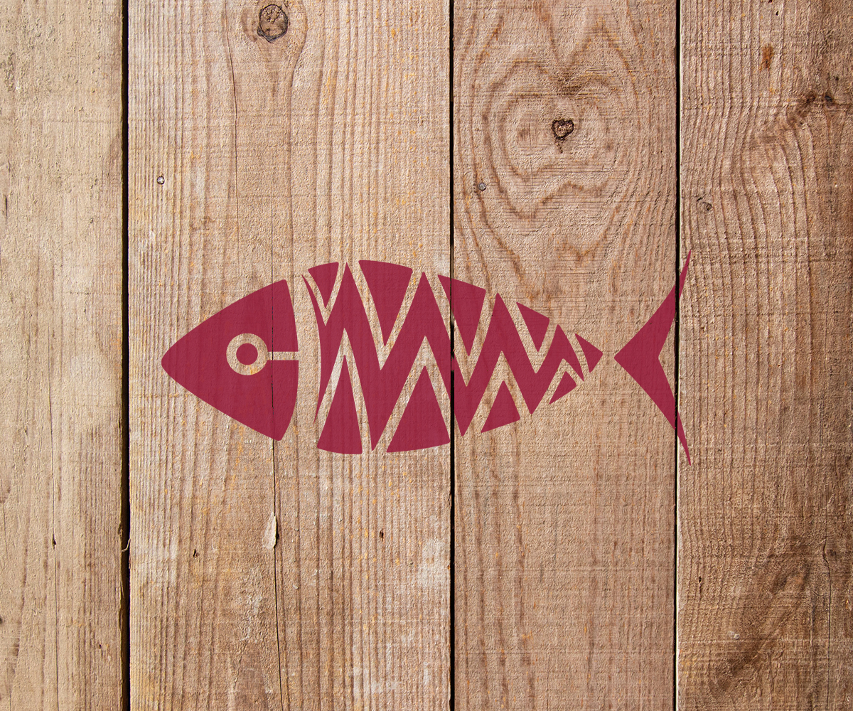 Fish Stencil - Art and Wall Stencil - Stencil Giant