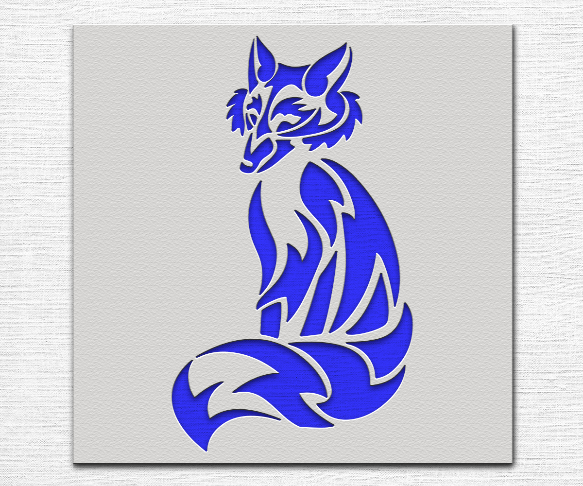 Fox Stencil - Art and Wall Stencil - Stencil Giant
