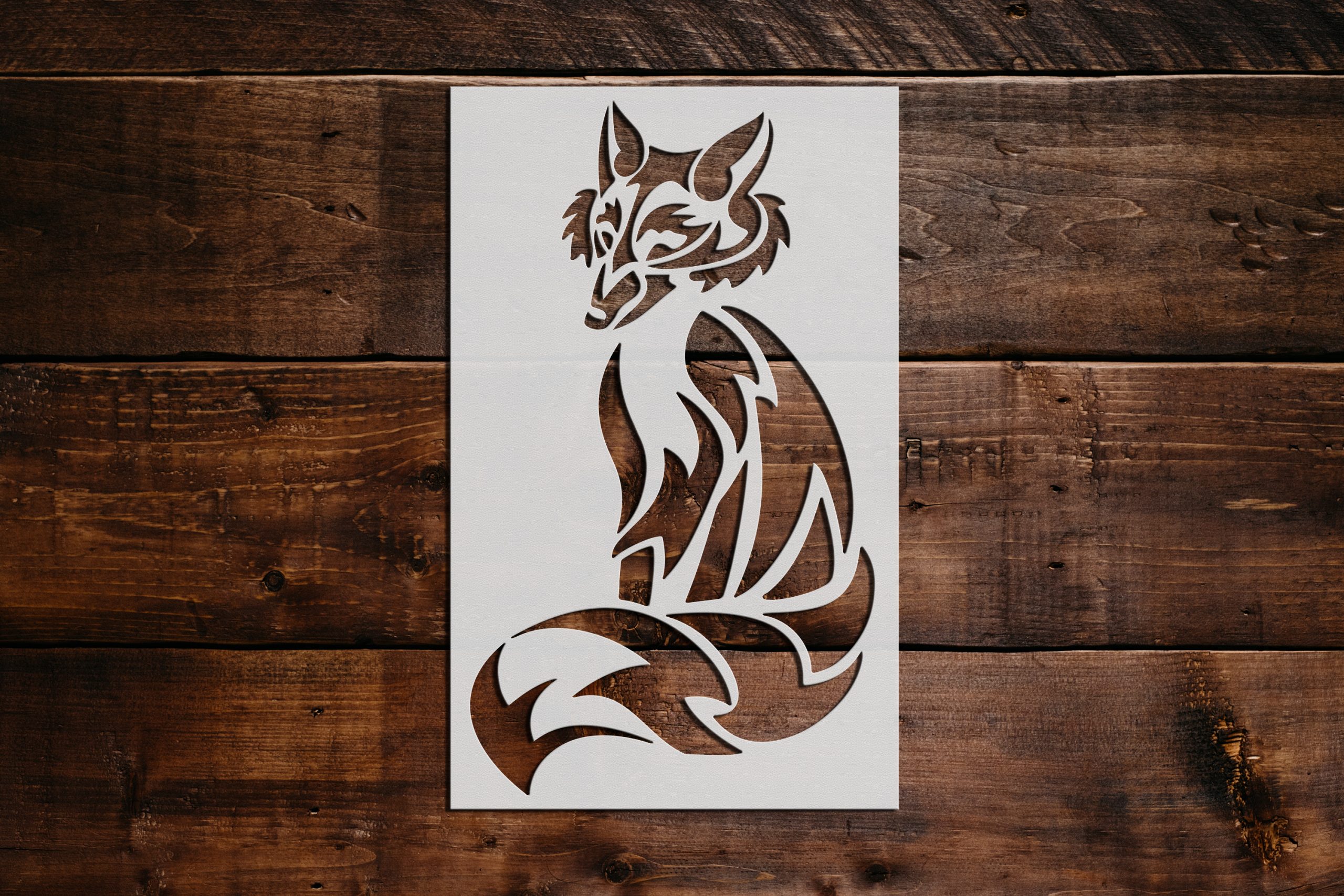 Fox Stencil - Art and Wall Stencil - Stencil Giant