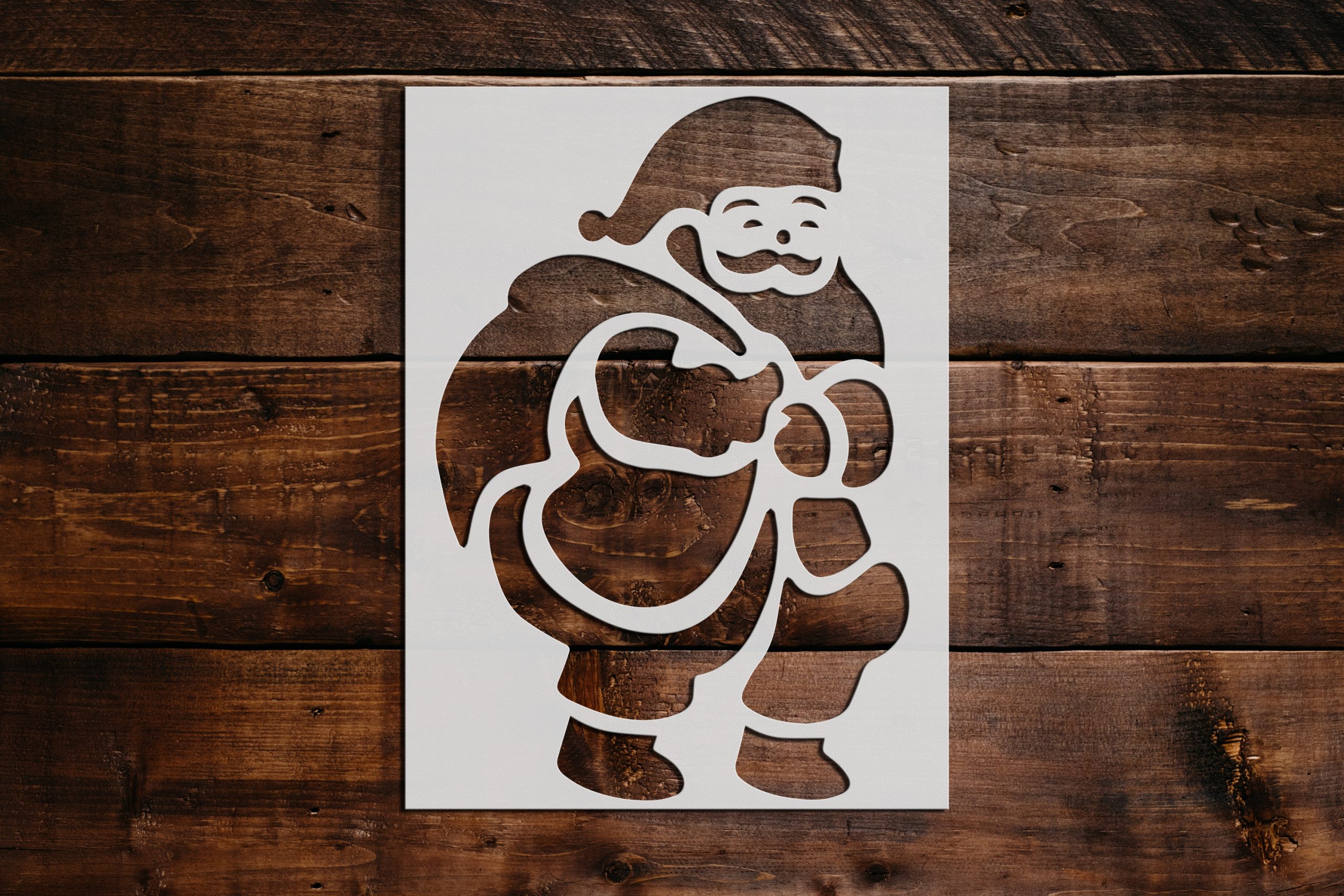 Santa Stencil - Art and Wall Stencil - Stencil Giant