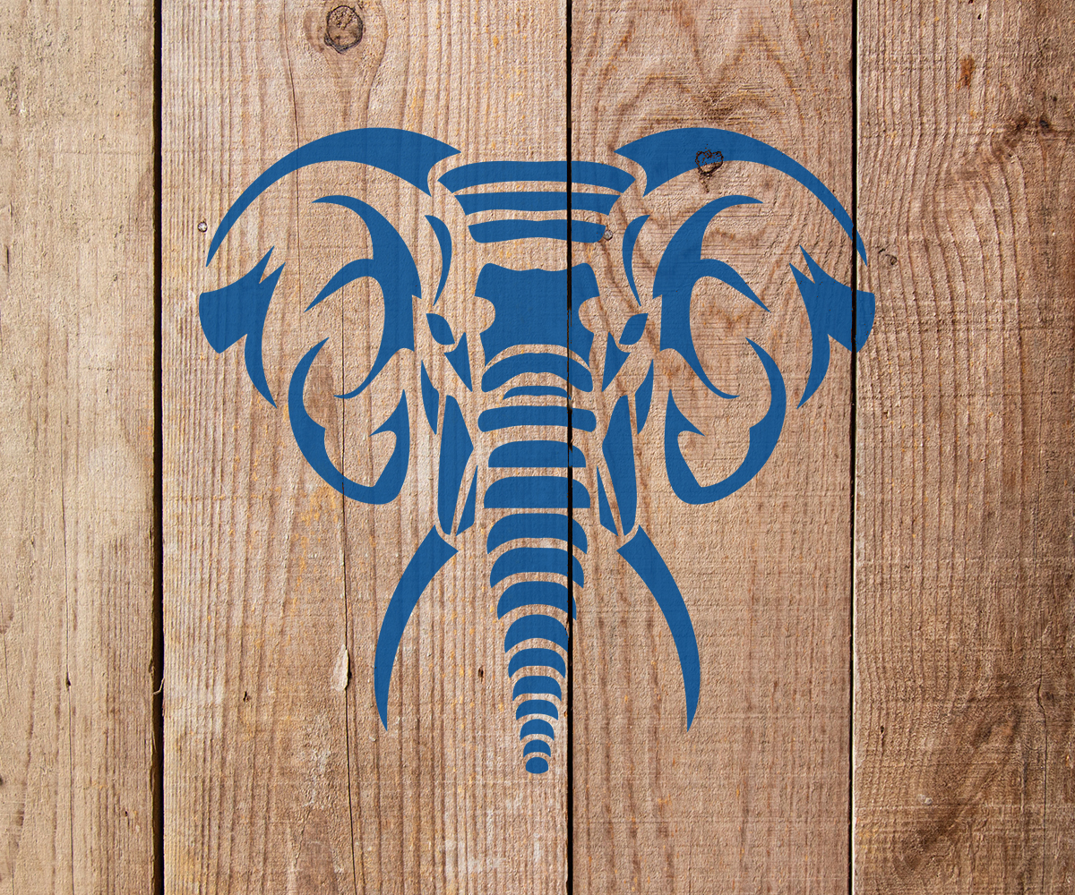 Elephant Stencil - Art and Wall Stencil - Stencil Giant