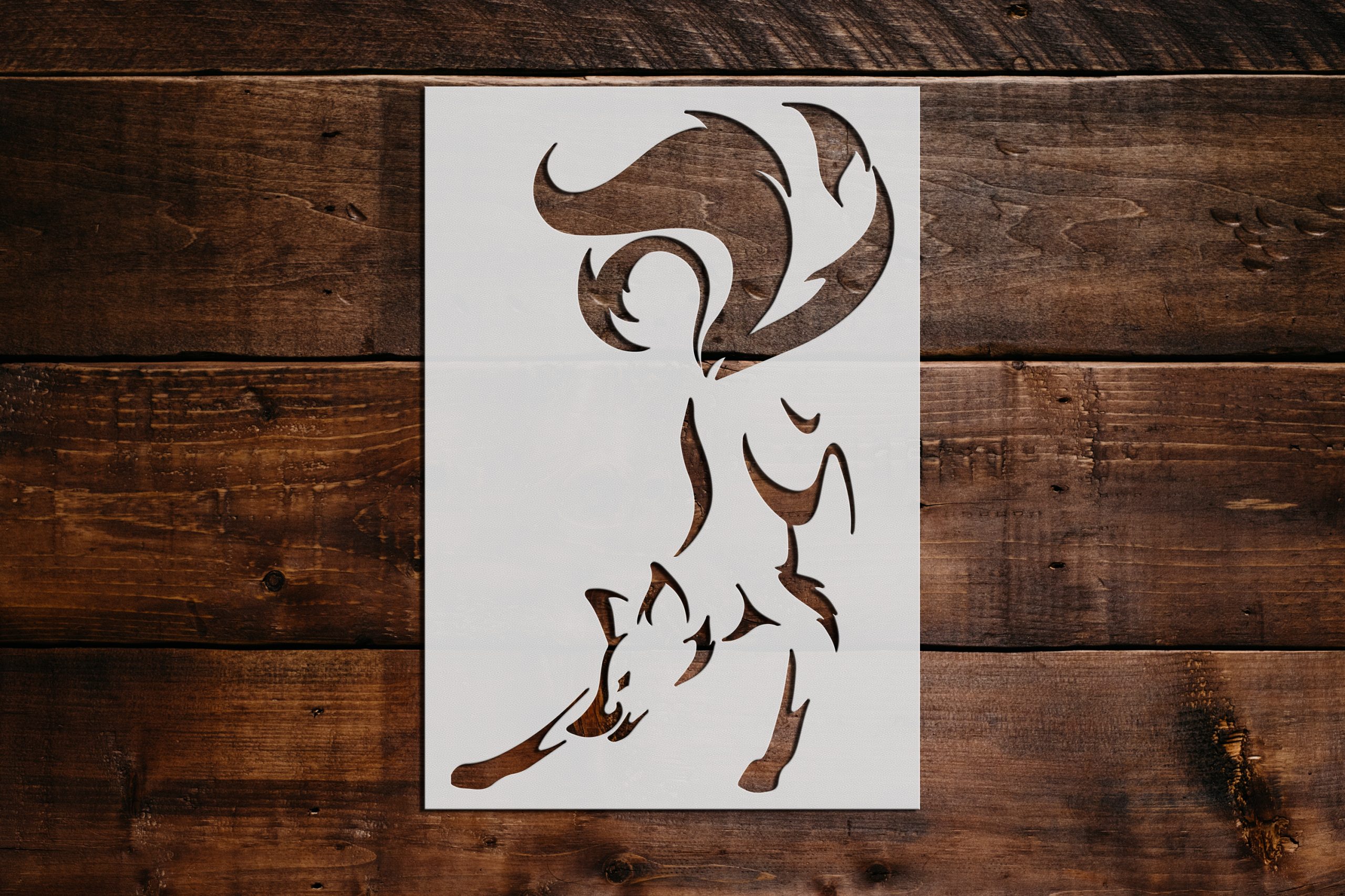 Fox Stencil - Art and Wall Stencil - Stencil Giant