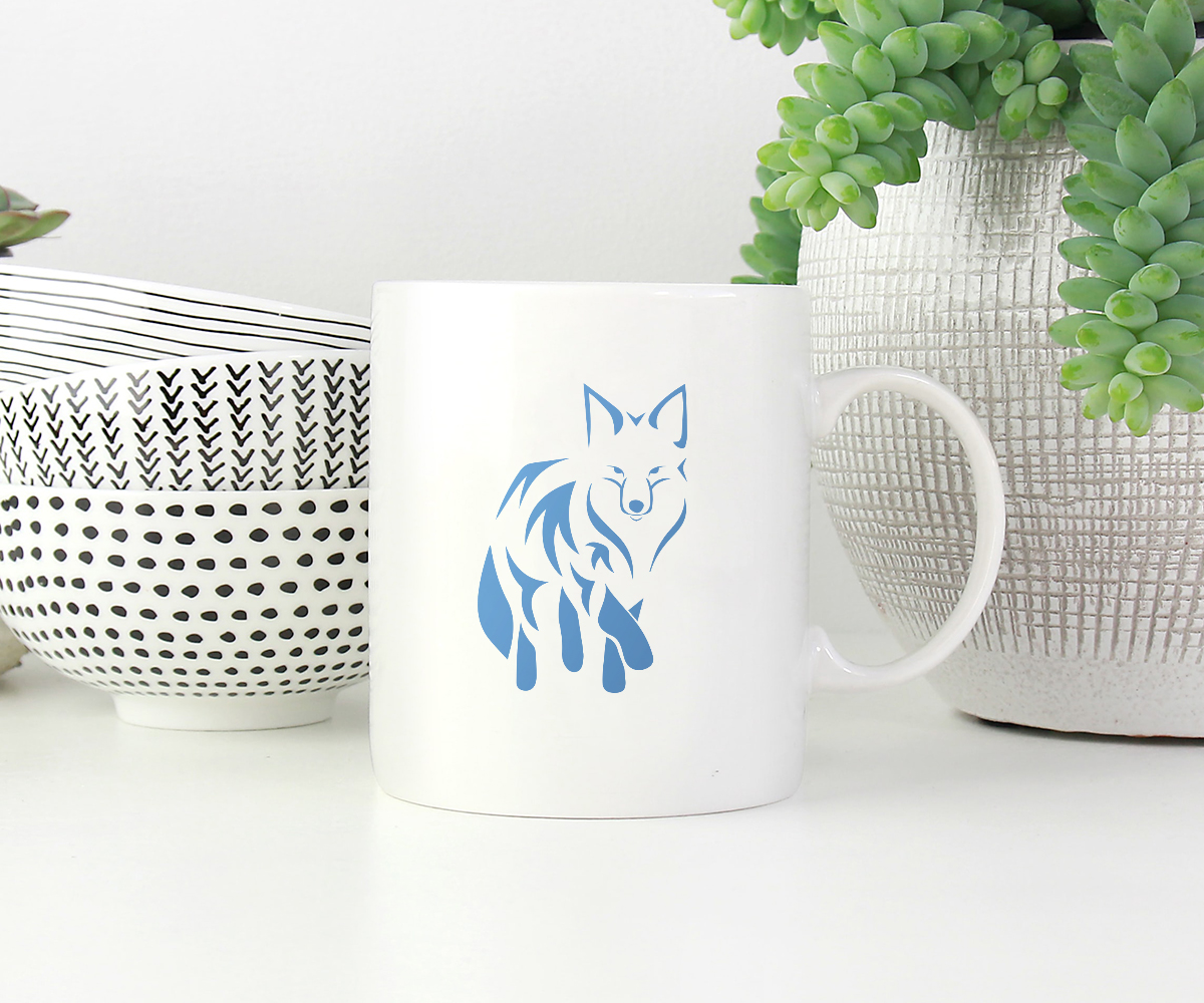 Fox Stencil - Art and Wall Stencil - Stencil Giant