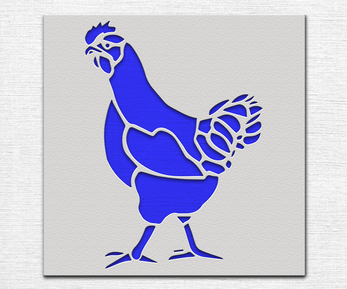 Rooster Stencil - Art and Wall Stencil - Stencil Giant