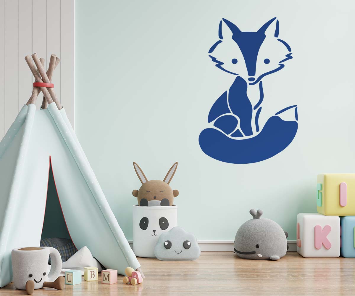 Fox Stencil - Art and Wall Stencil - Stencil Giant