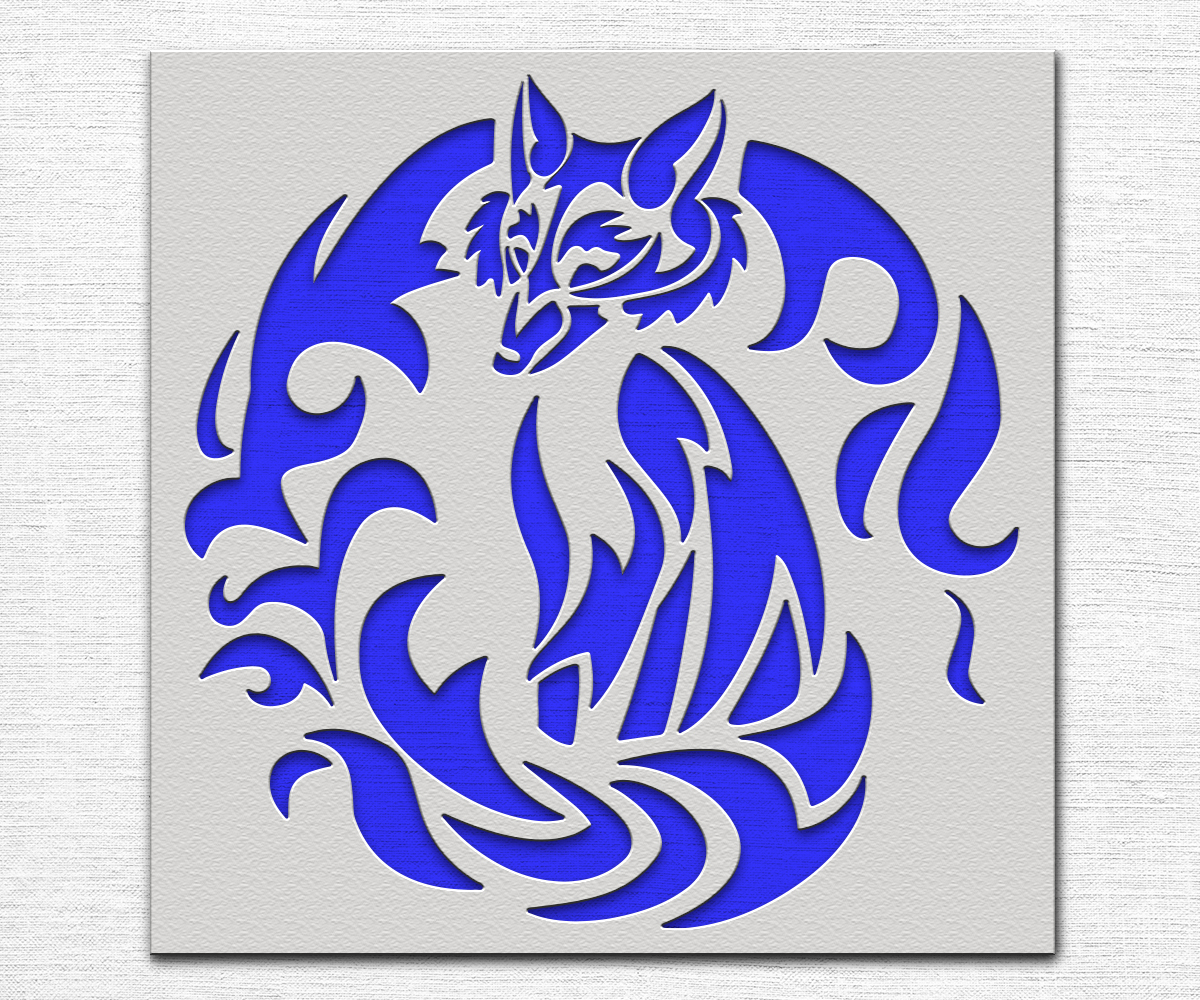 Fox Stencil - Art and Wall Stencil - Stencil Giant