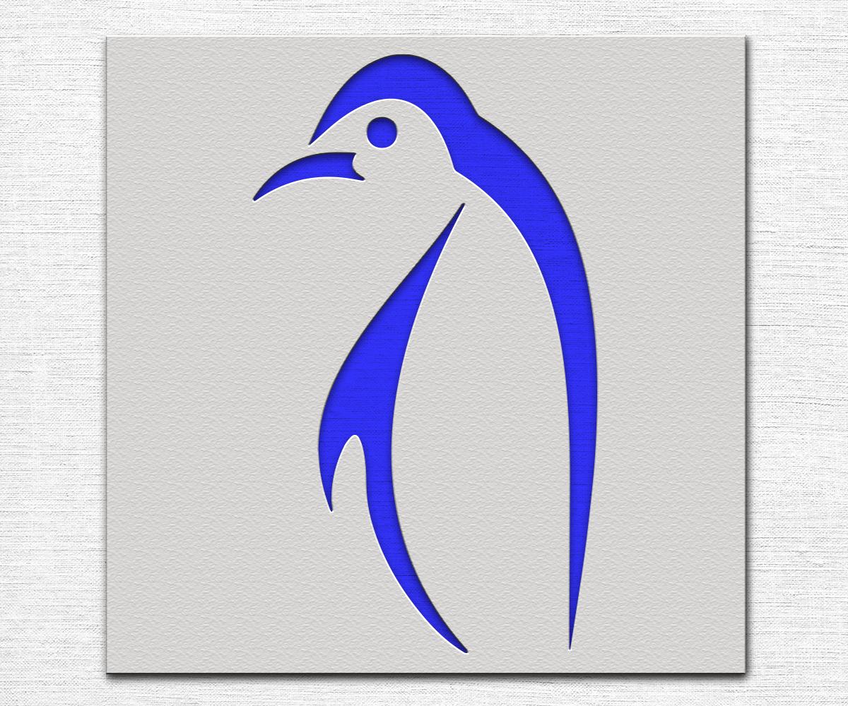 Penguin Stencil - Art and Wall Stencil - Stencil Giant