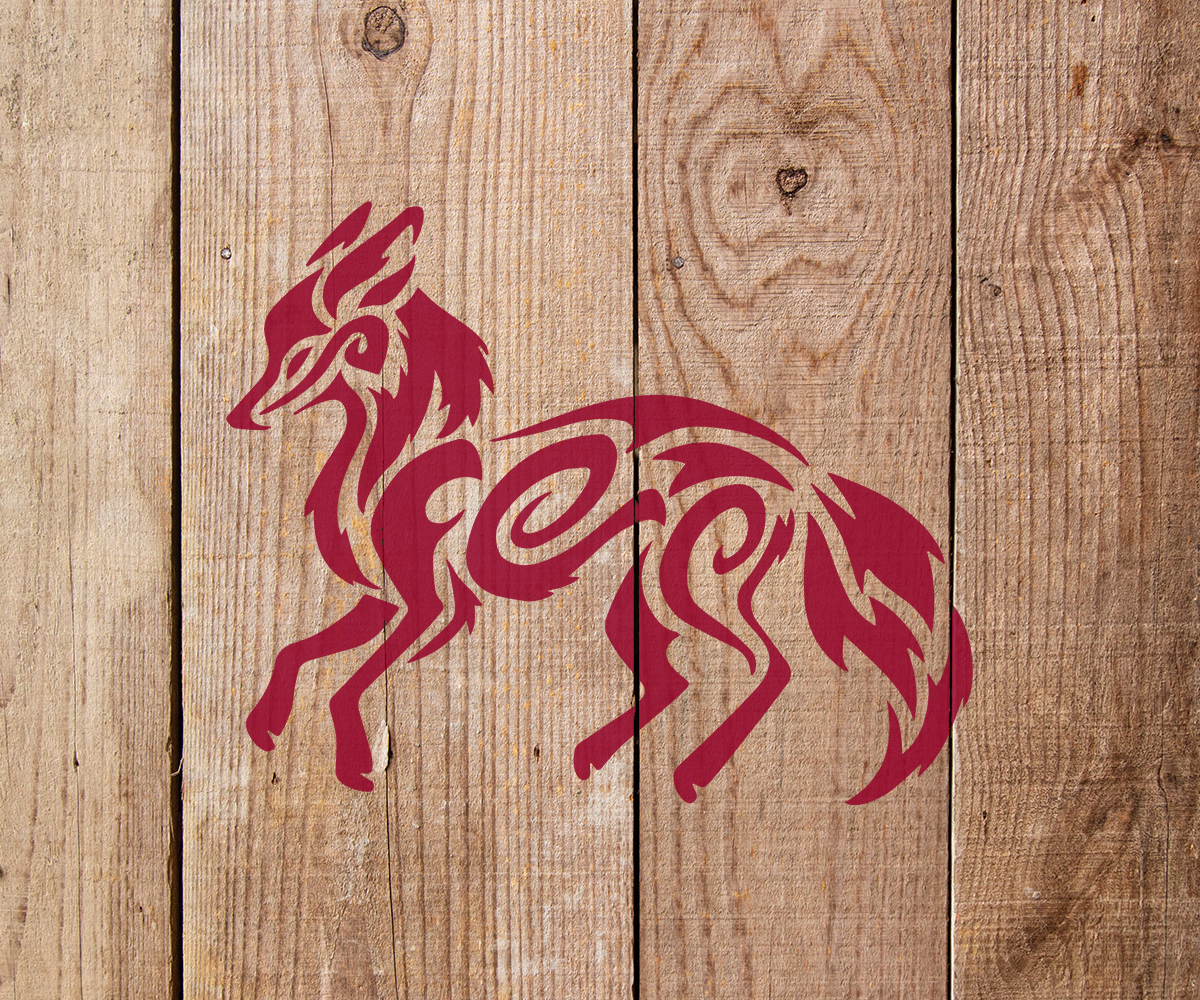 Fox Stencil - Art and Wall Stencil - Stencil Giant