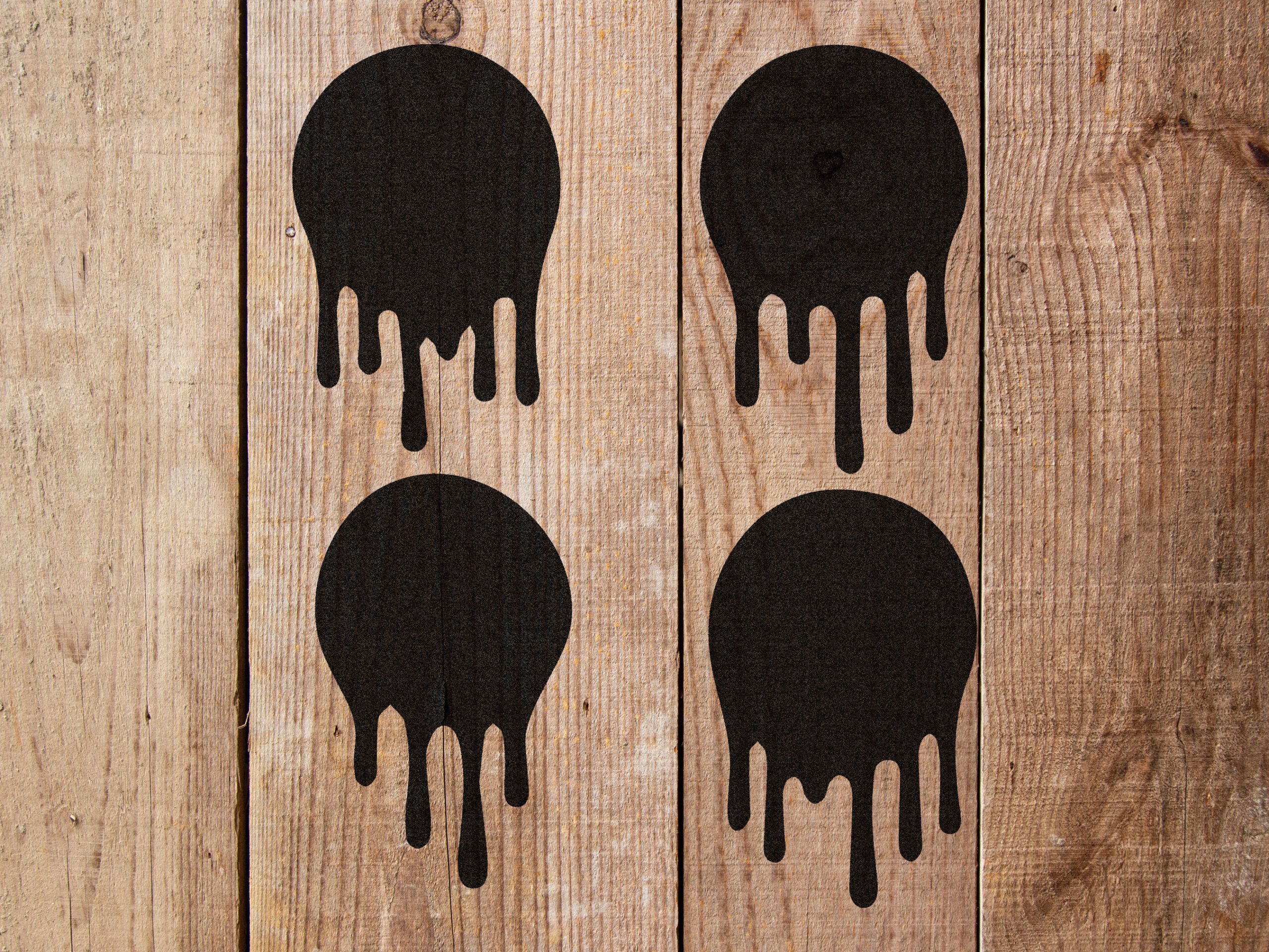 Paint Drips, Oozing Balls Stencil - Art and Wall Stencil - Stencil Giant