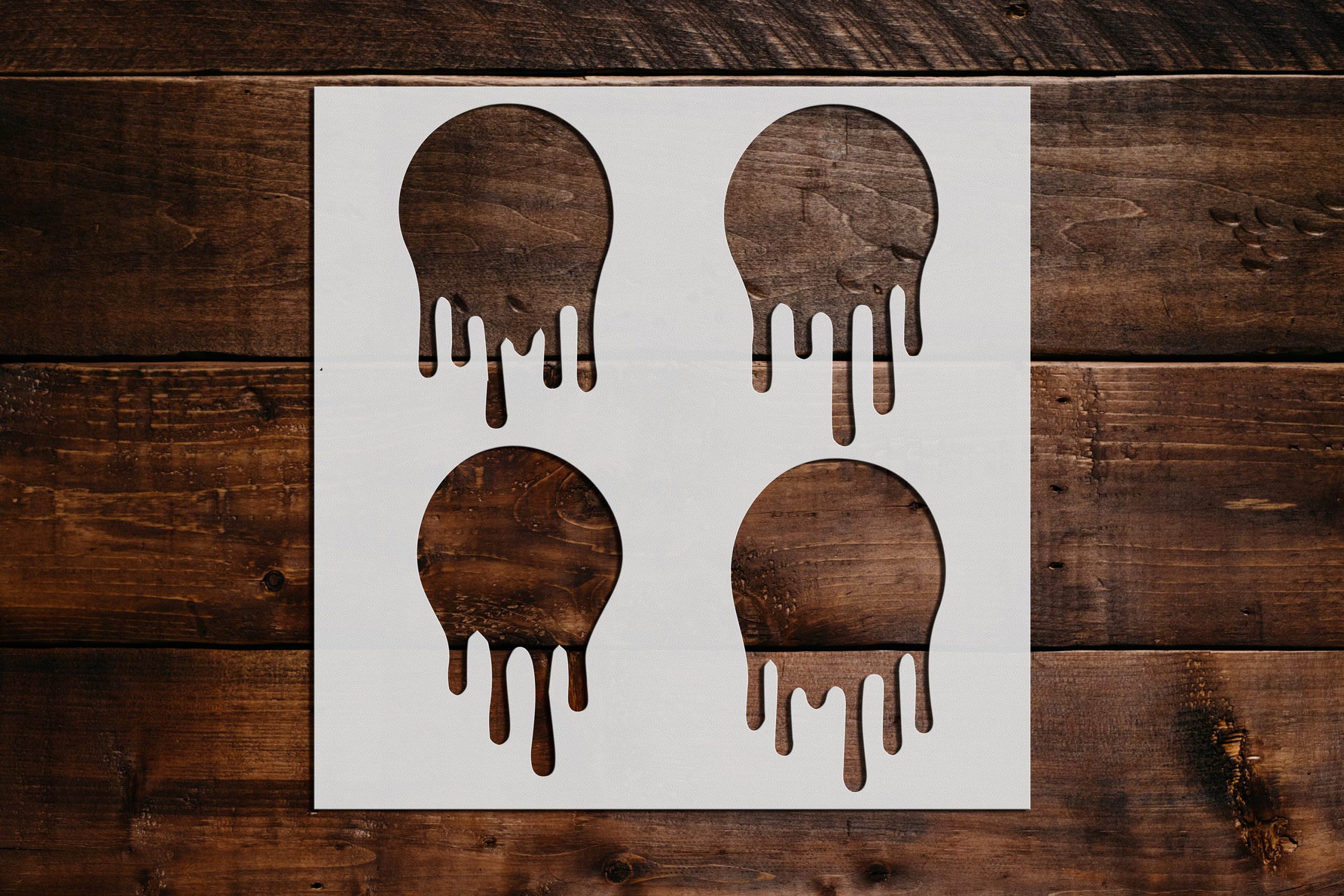 Paint Drips, Oozing Balls Stencil - Art and Wall Stencil - Stencil Giant