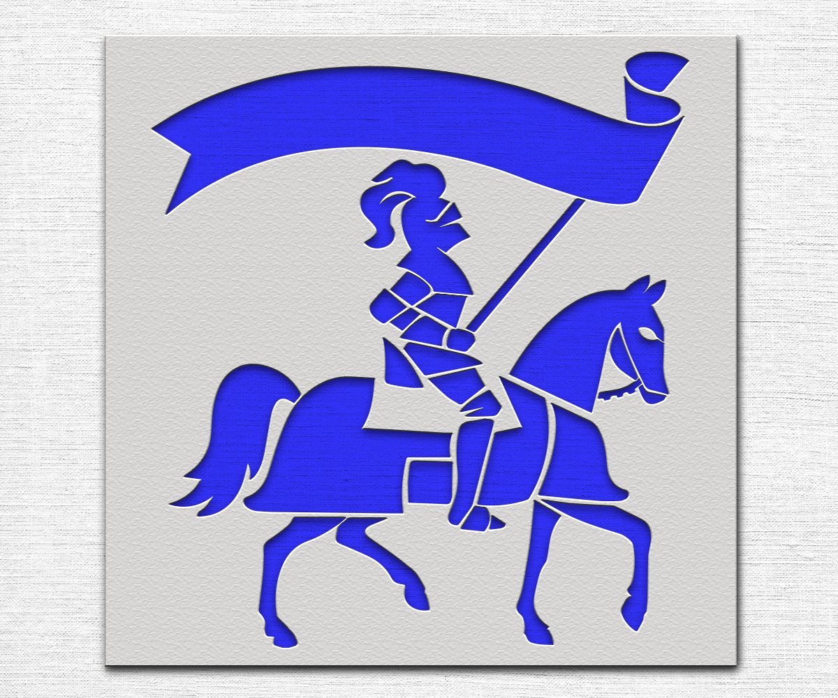 Knight on a Horse Stencil - Art and Wall Stencil - Stencil Giant