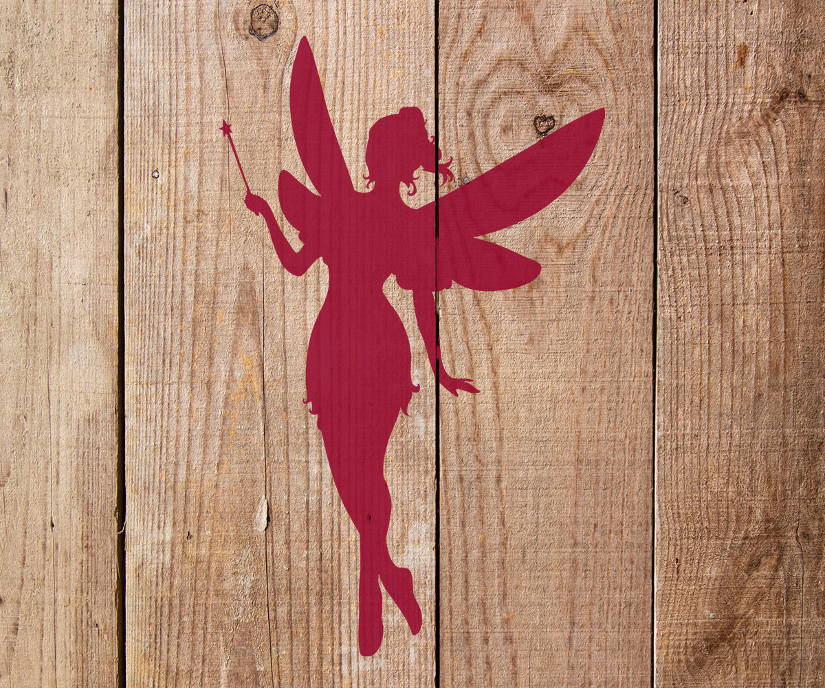 Fairy Stencil - Art and Wall Stencil - Stencil Giant
