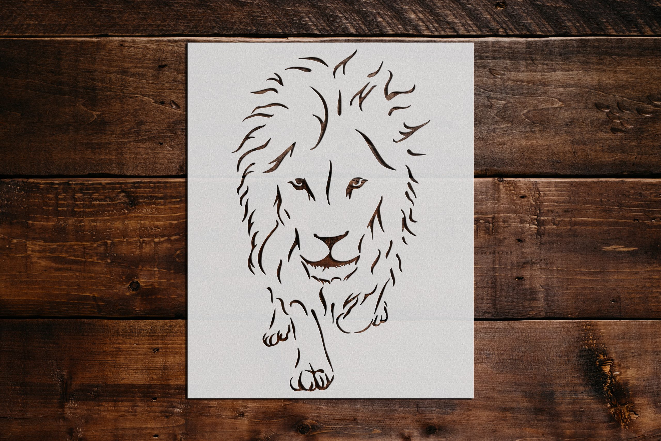 Lion Stencil - Art and Wall Stencil - Stencil Giant