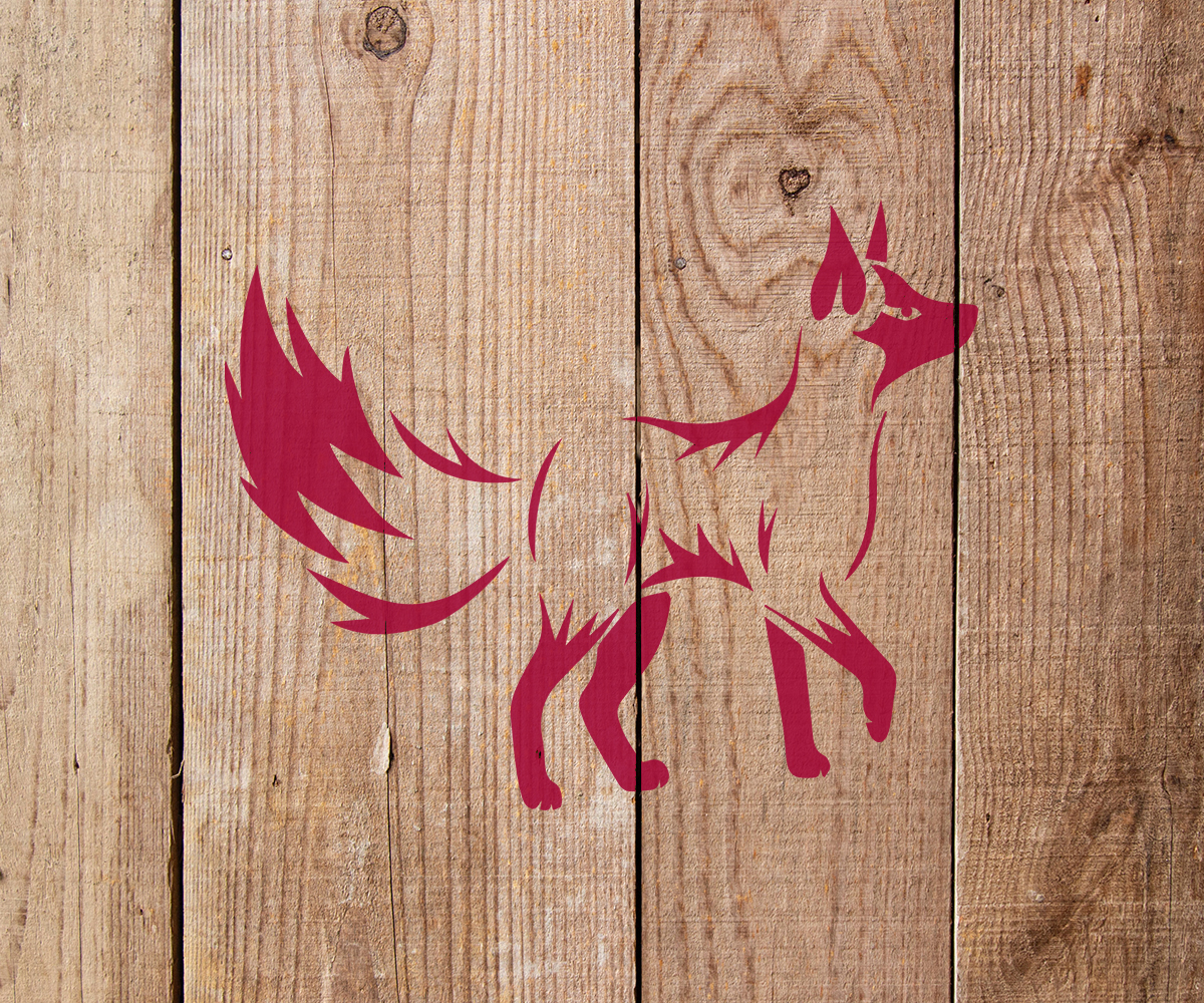Fox Stencil - Art and Wall Stencil - Stencil Giant