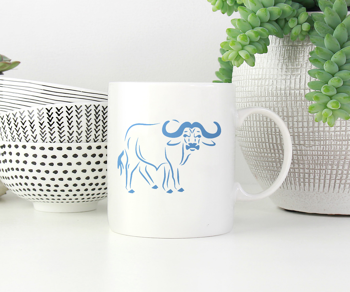 Ox Stencil - Art and Wall Stencil - Stencil Giant