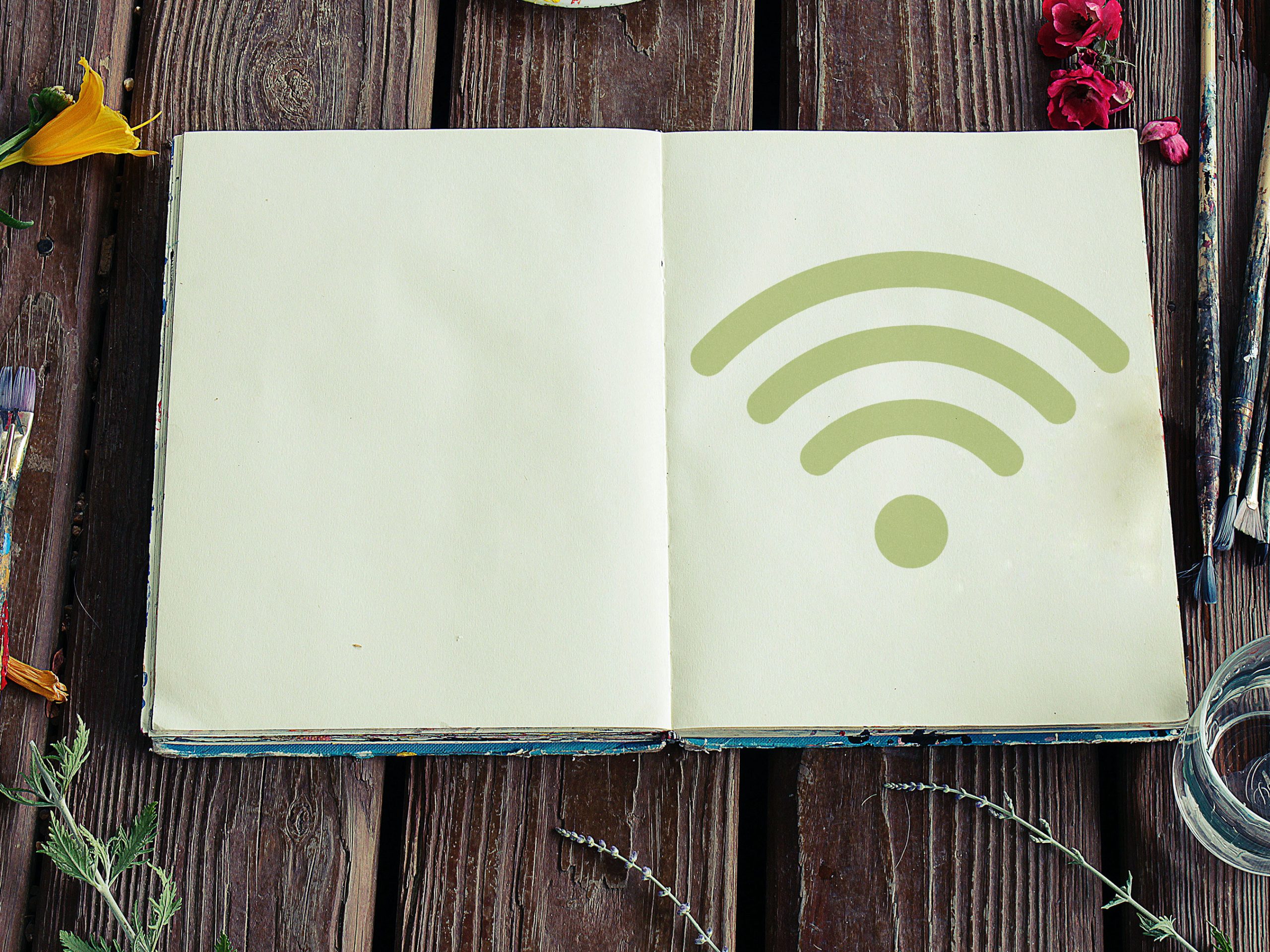 Wifi Signal Symbol Stencil - Art and Wall Stencil - Stencil Giant