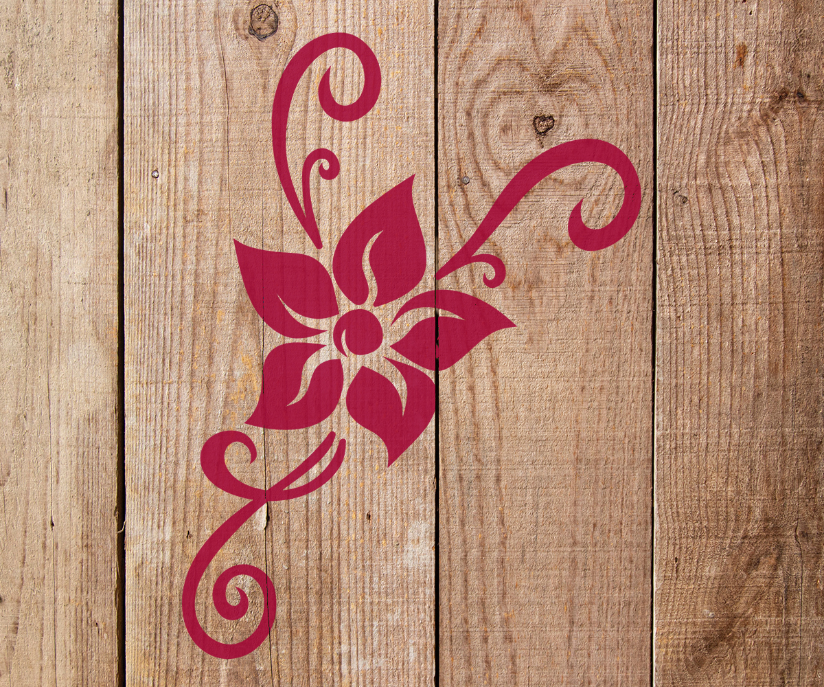 Flower Stencil - Art and Wall Stencil - Stencil Giant