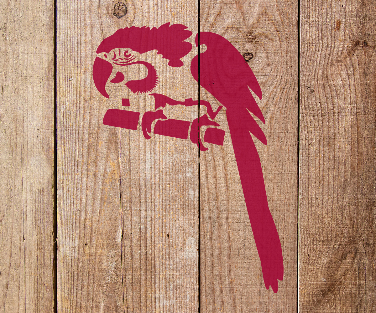 Parrot Stencil - Art and Wall Stencil - Stencil Giant