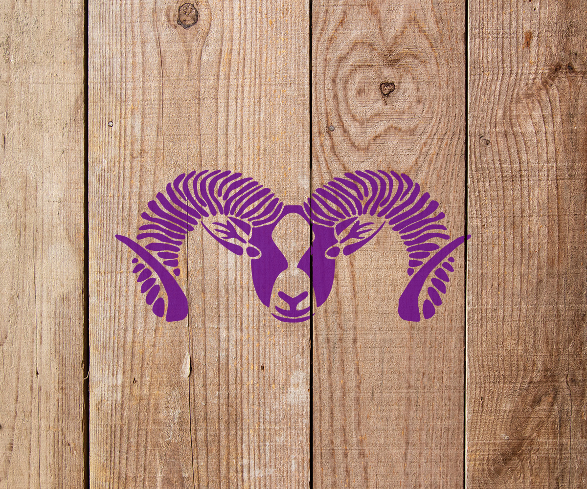 Rams Head Stencil - Art and Wall Stencil - Stencil Giant