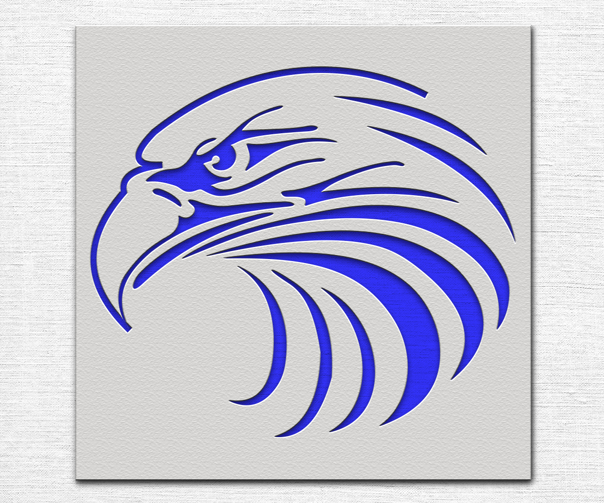 Eagles Head Stencil - Art and Wall Stencil - Stencil Giant
